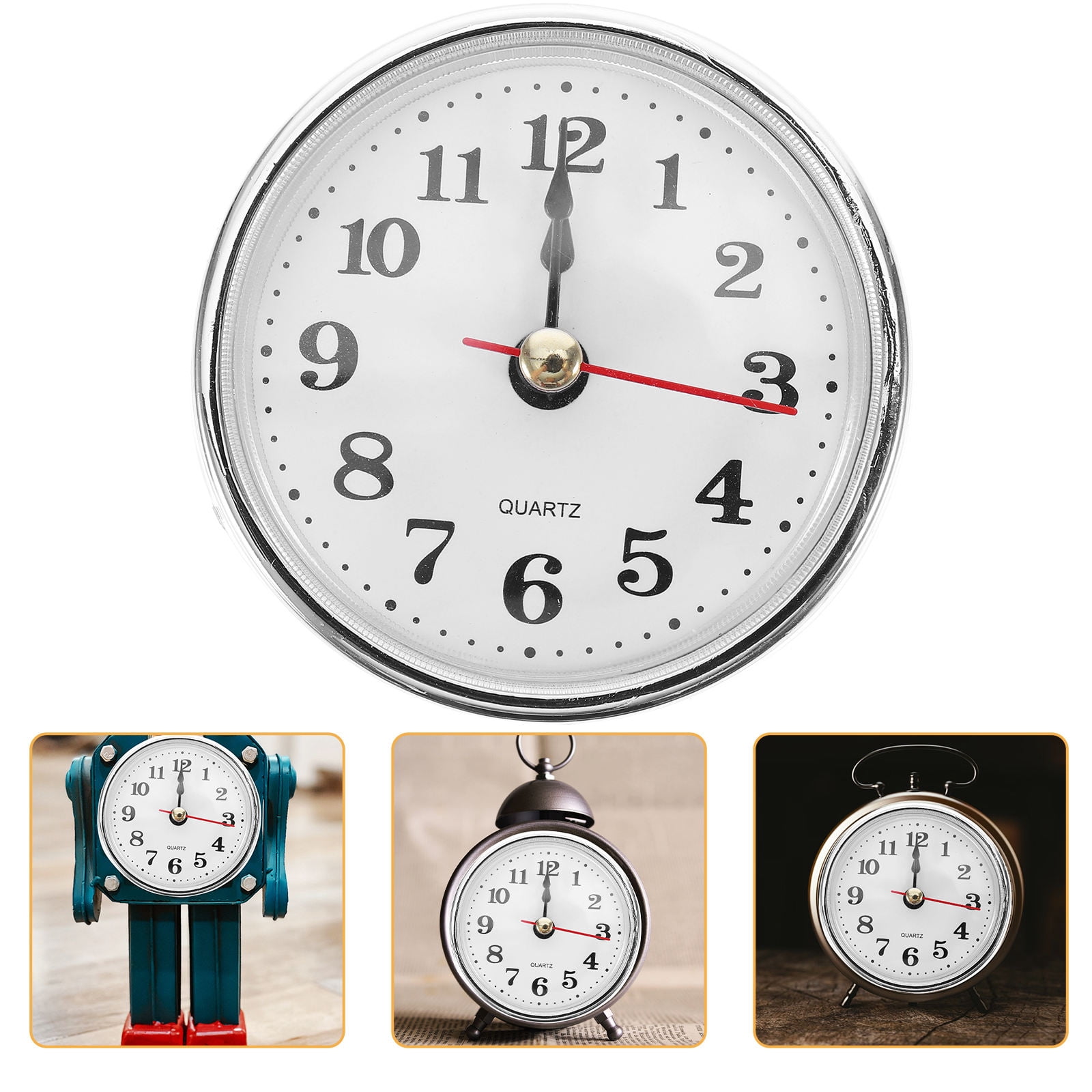 Masteelf Insert Clock Retro Head Analog M2188 Movement Vintage Decor ...