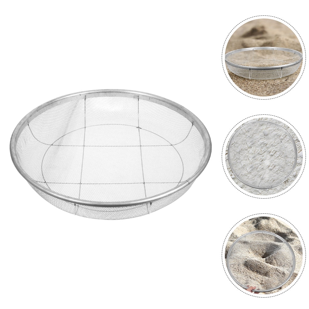 Masteelf Iron Round Soil Sieve for Gardening Construction Mesh ...