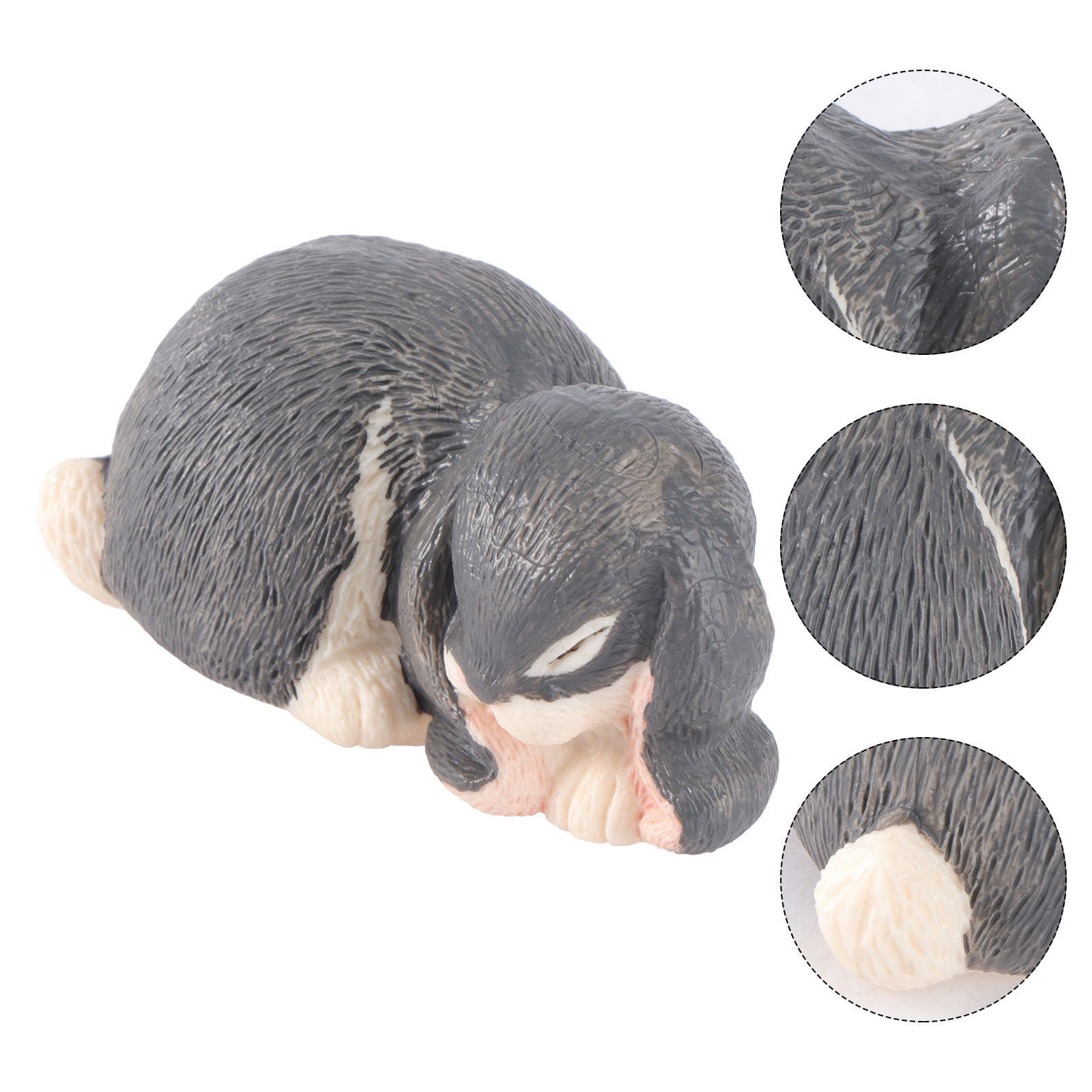 Masteelf Jackrabbit Model Realistic Toys Mini Bunny Statue Table Top ...
