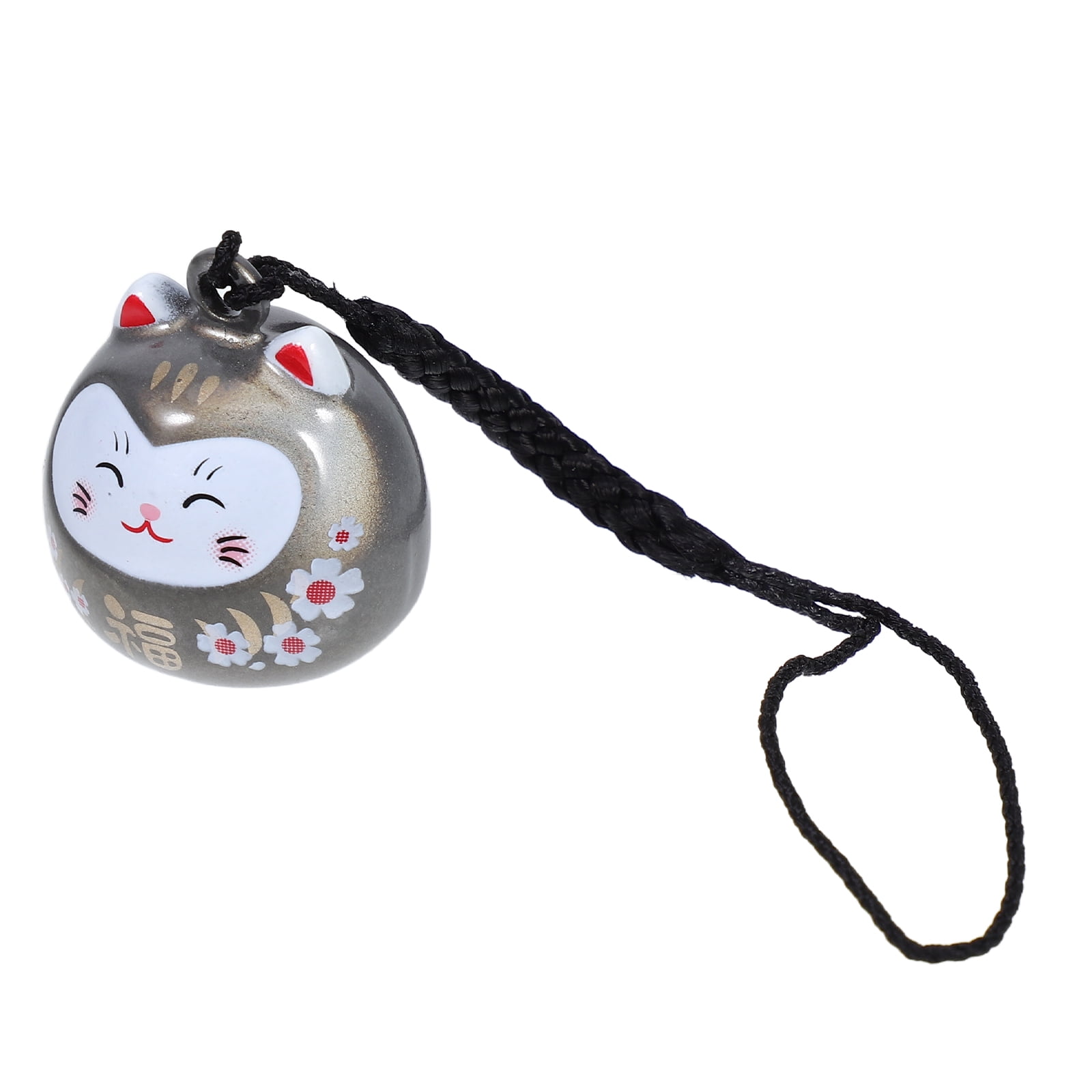 Masteelf Japanese Lucky Cat Keychain with Traditional Omamori Charm ...
