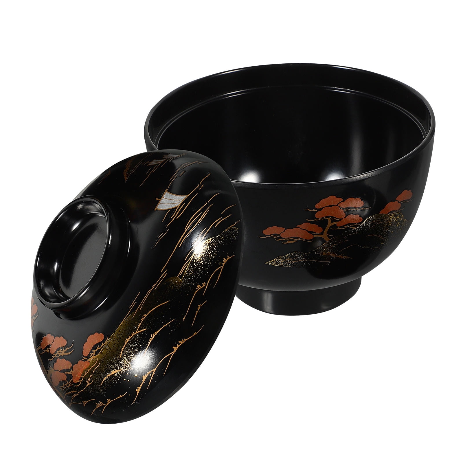 Masteelf Japanese Style Food Bowl Noodle Rice Container With Lid ...