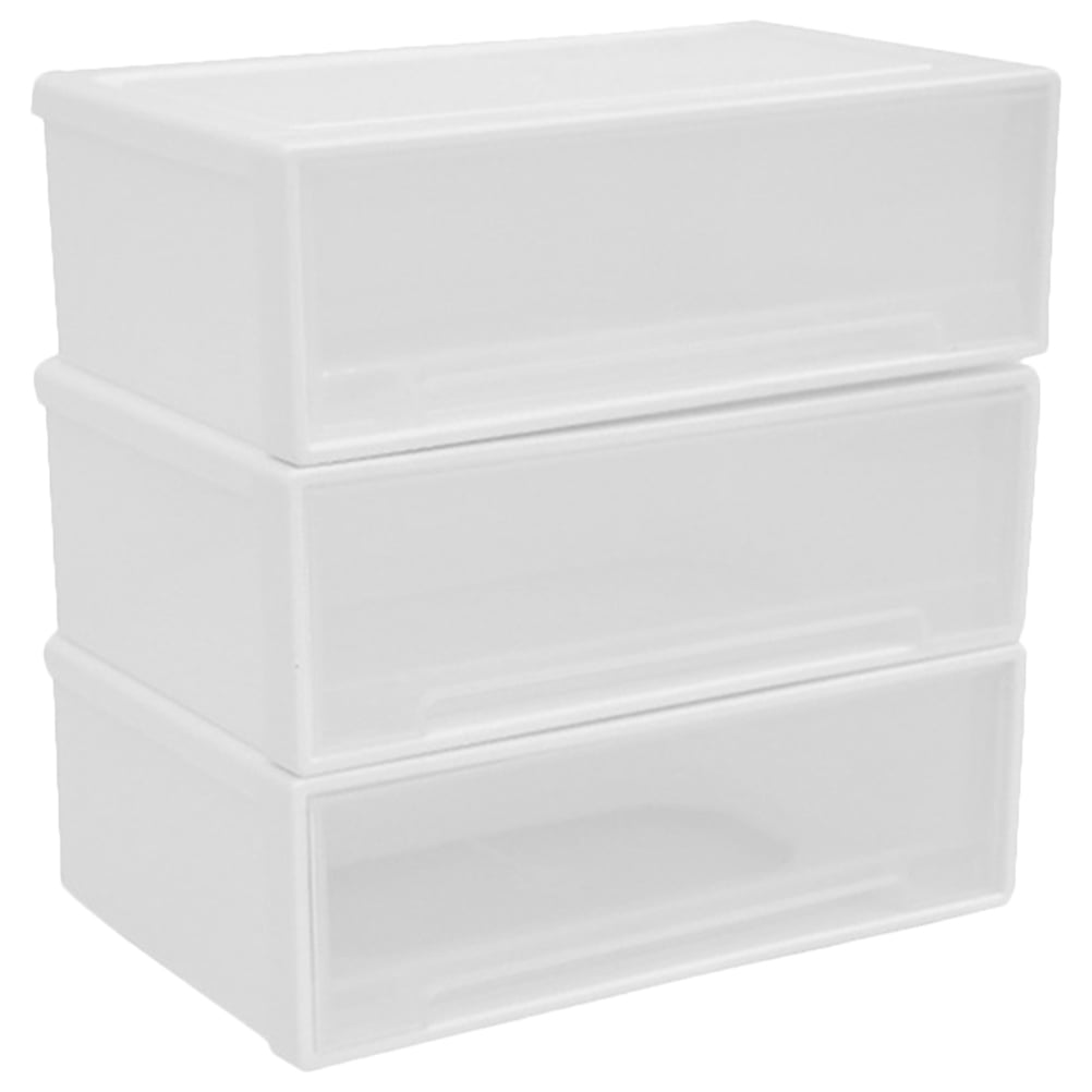 WRITWAA Drawer Desktop Storage Box Rectangular 1 Set 11.8X10.6X7.1in ...