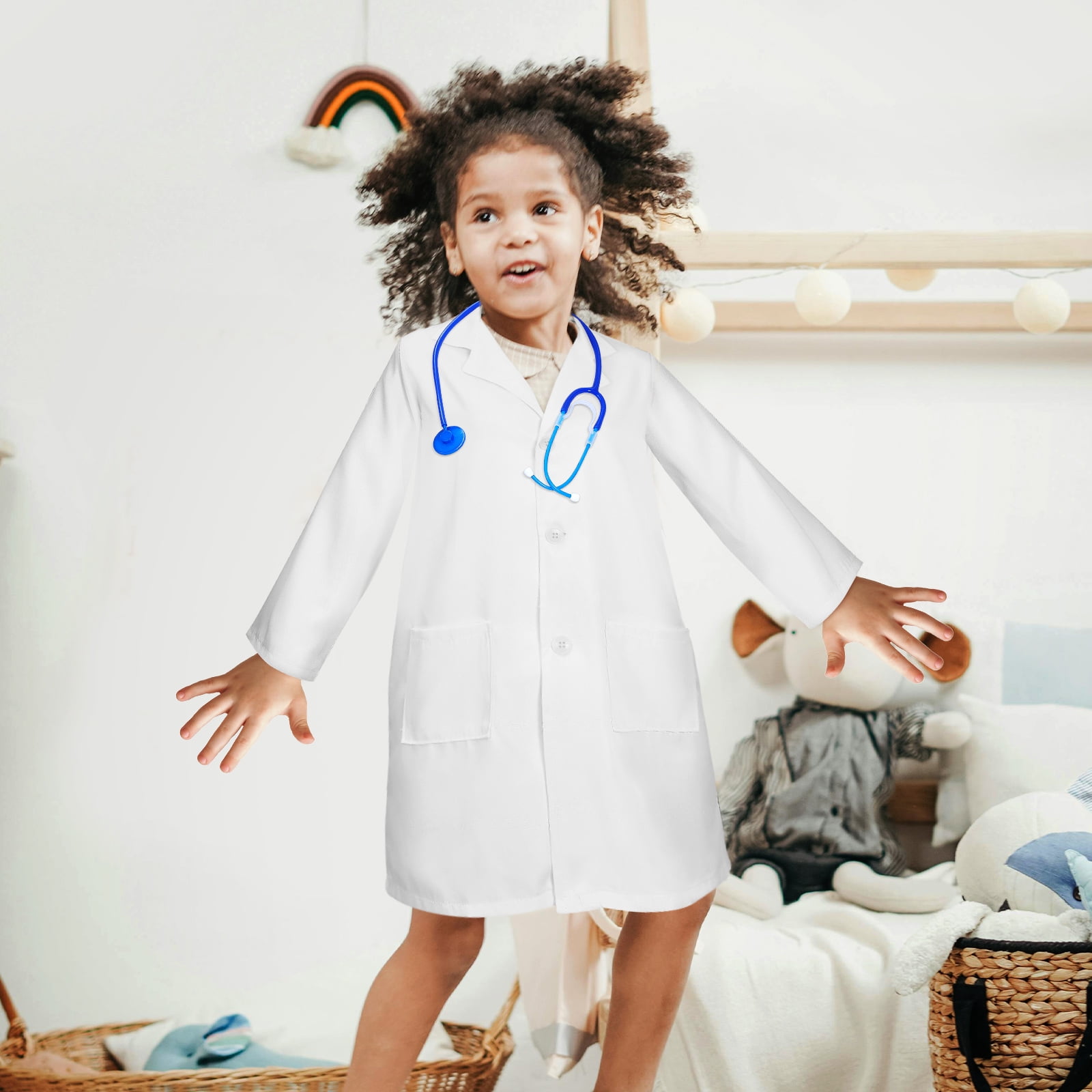 Masteelf Kids Doctor Coat Toddler Doctor Costume Scientist Costume ...