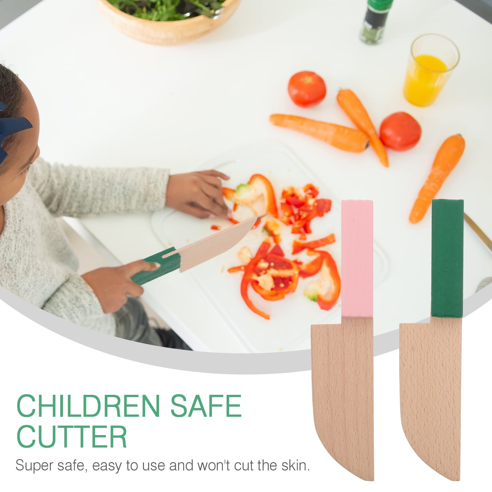 Masteelf Kids Safe Cutter Toy Knives for Cooking of Synthetic Material ...