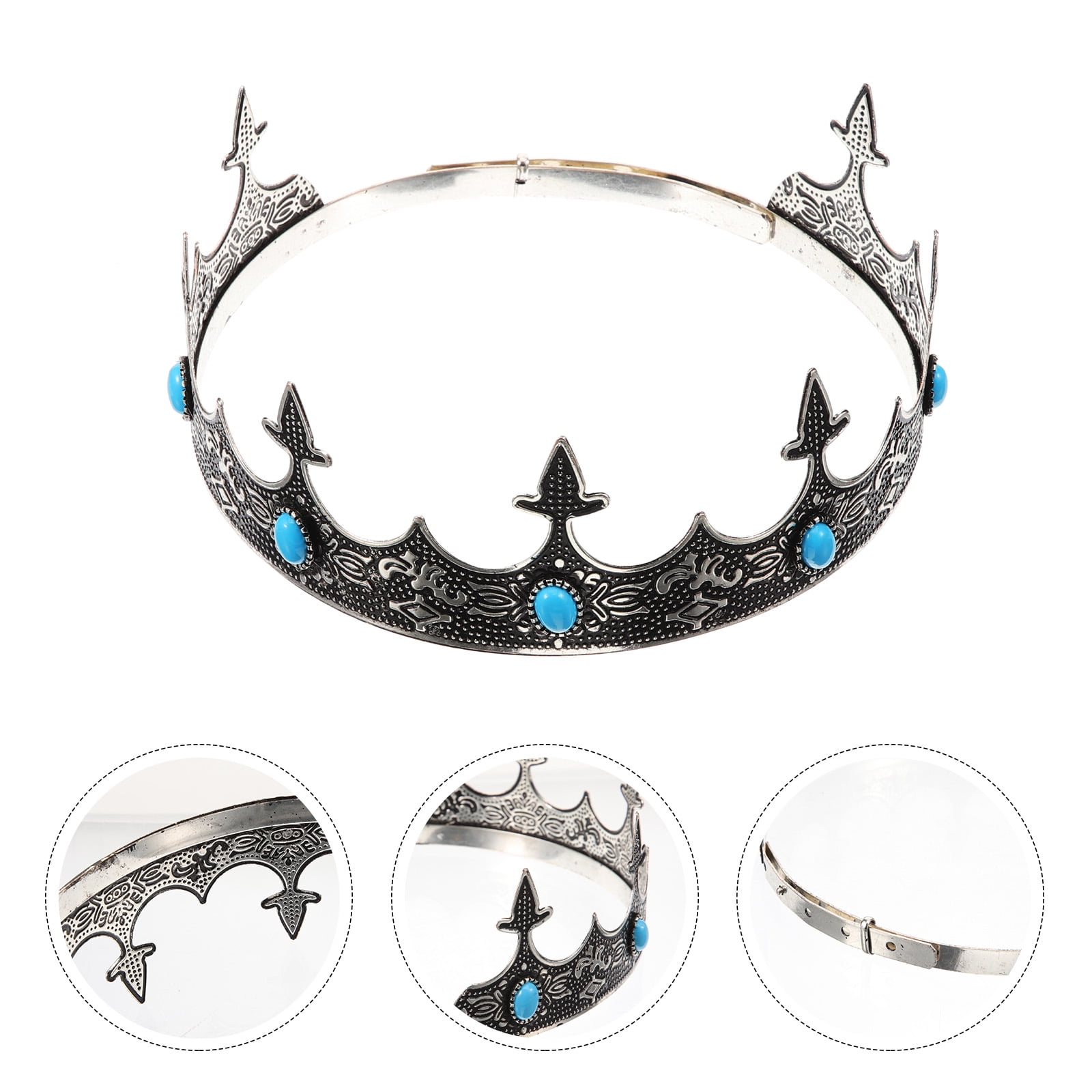 Masteelf King Crown for Boys Tiara Man Bride 18.50X18.50X6.50CM ...