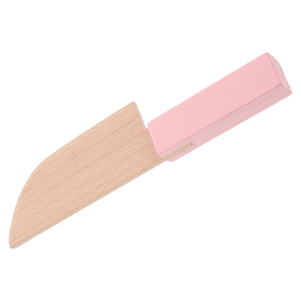 IDEANATEGRATE Wooden Cutter Toy Pink 1Pcs Safe .3X1.5X0.6In - Walmart.com