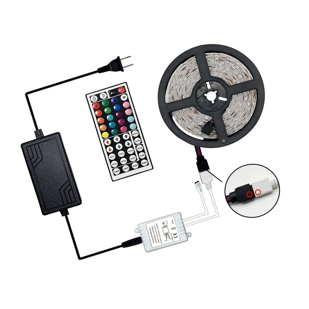 Masteelf LED 5050 RGB Waterproof Light Colorful Color Change Decorative ...