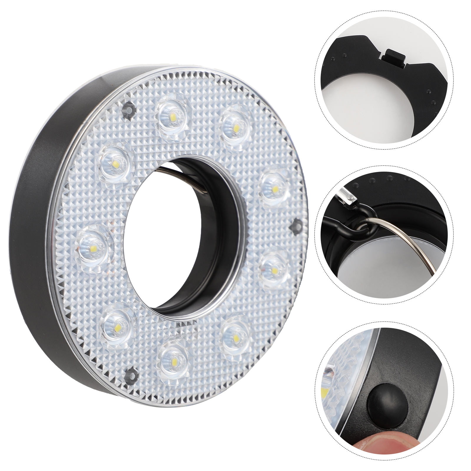 Masteelf LED Camping Lamp Garden Light Operated Lights for Tent Black ...