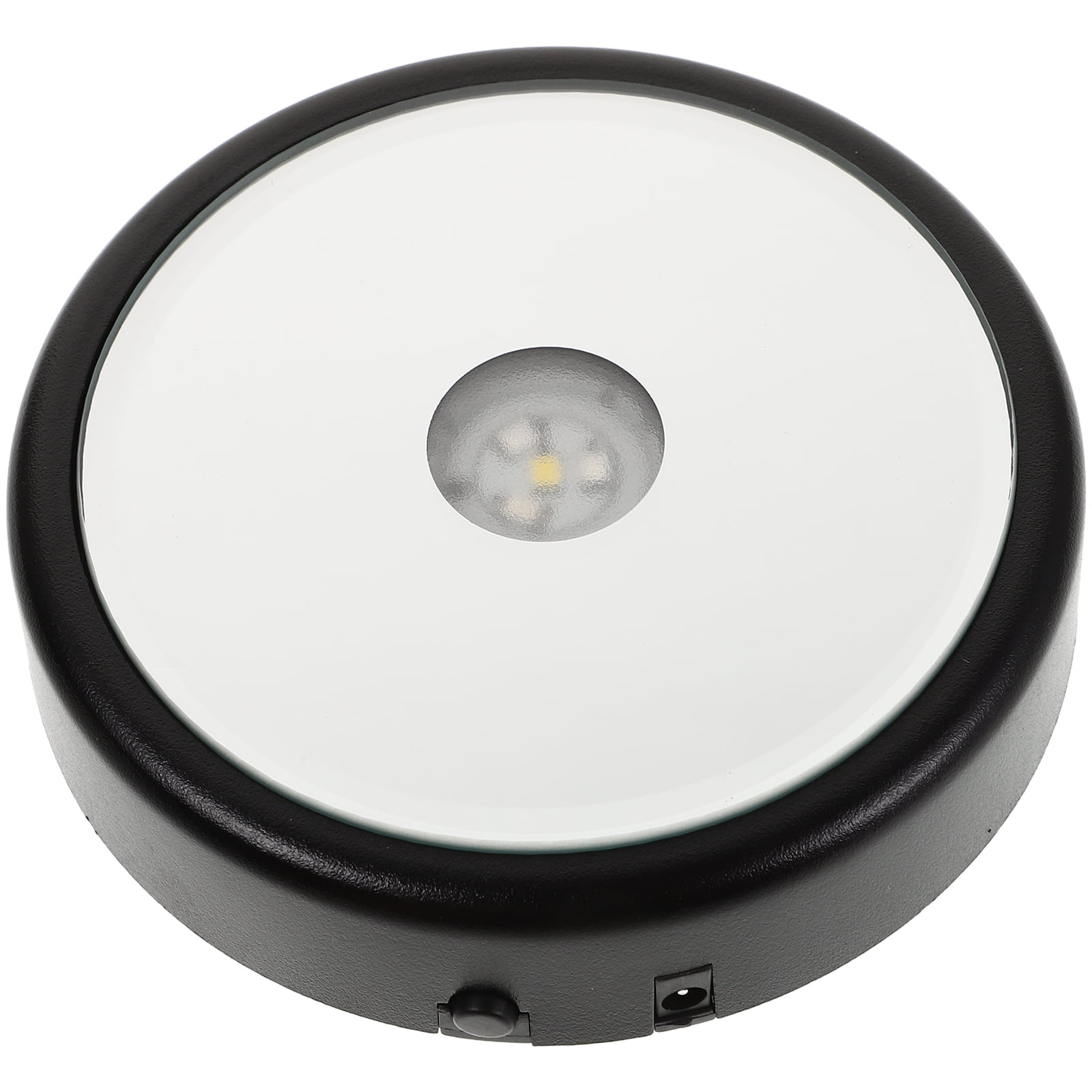 Masteelf LED Light Base Crystal Display Holder Lighted Stand Round ...