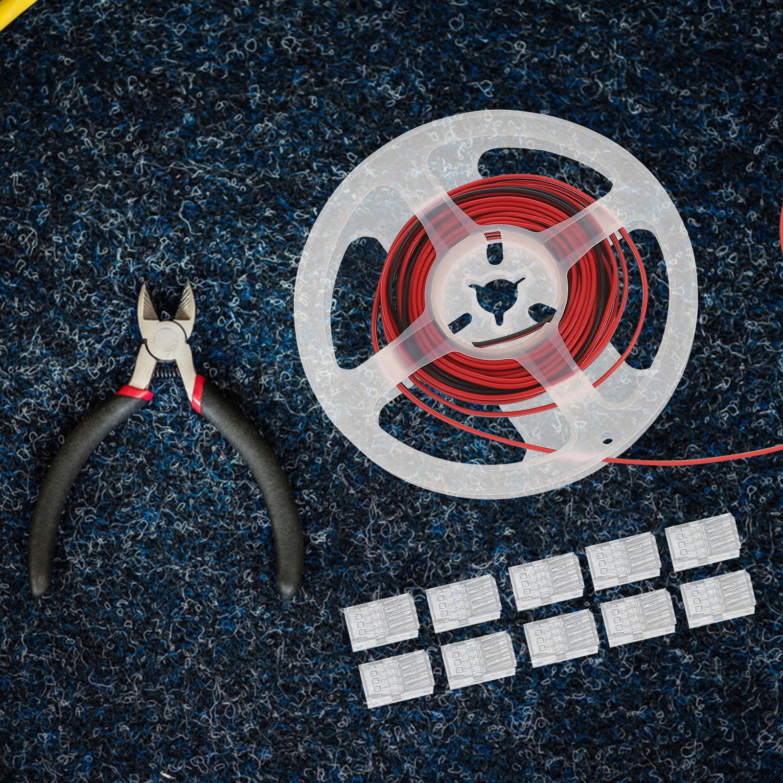 Masteelf LED Light Connectors LED Light Strip Connector Pin LED ...