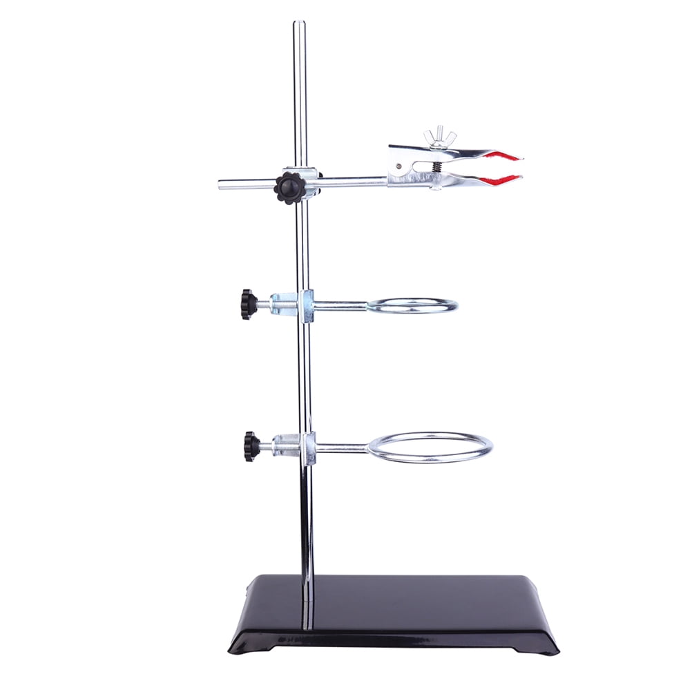KALLORY Iron and Stainless Steel Lab Stand with Clamps for Chemistry ...