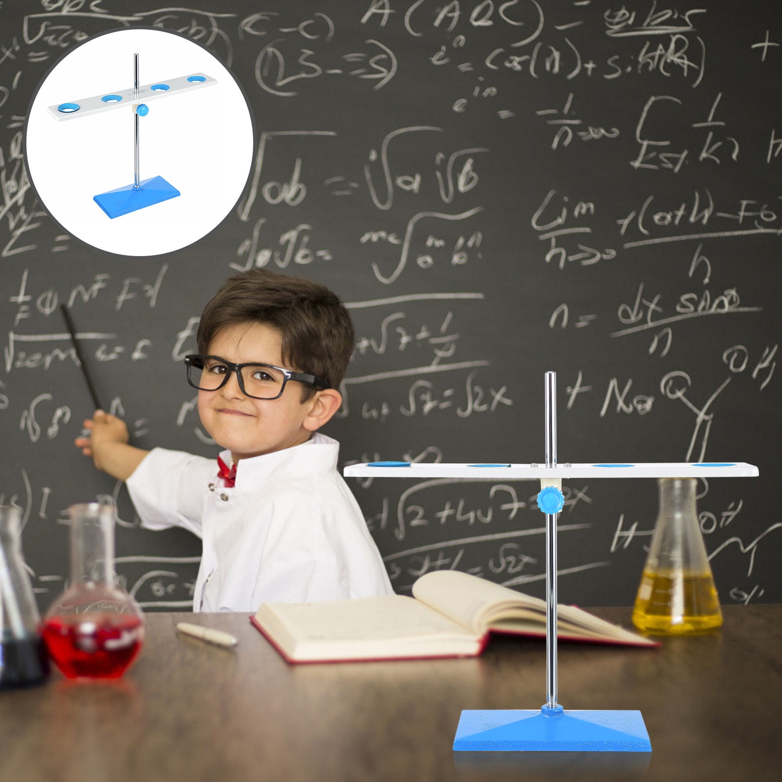 Masteelf Labs Laboratory Supplies Adjustable Height Funnel Rack ...