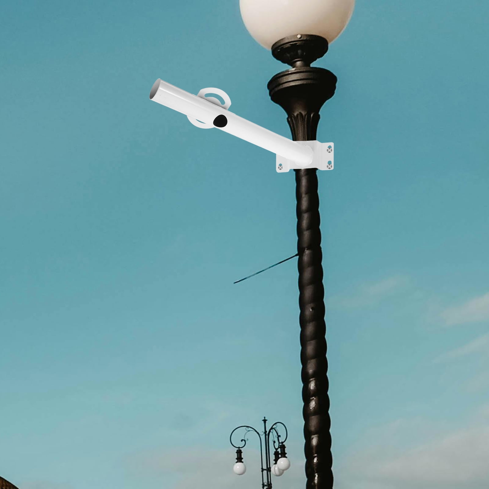 Masteelf Lamp Arm Bracket Street Light Metal Support Gazebo Fixture ...