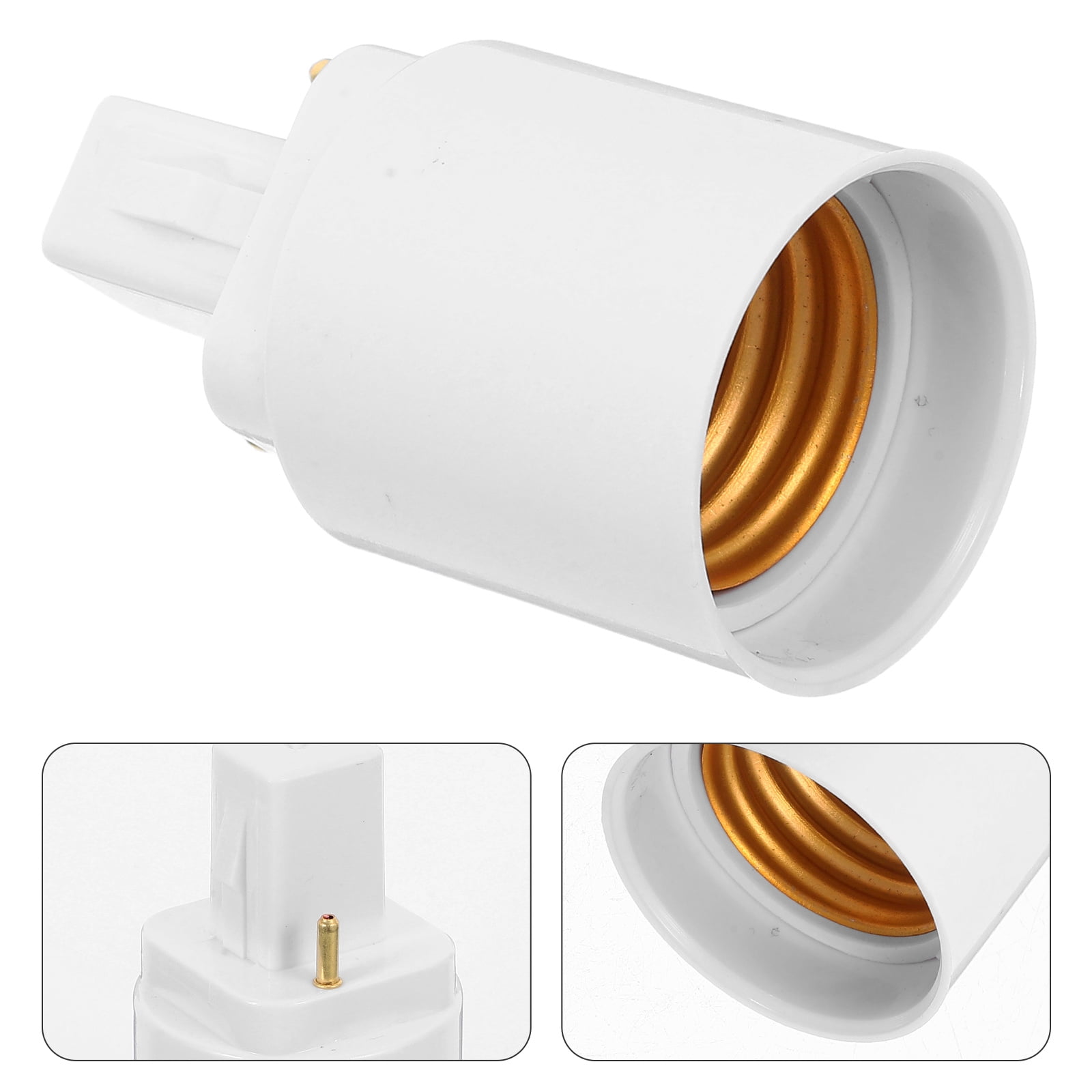 Masteelf White PBT Light Bulb Adapter for Lamp Easy Installation and ...