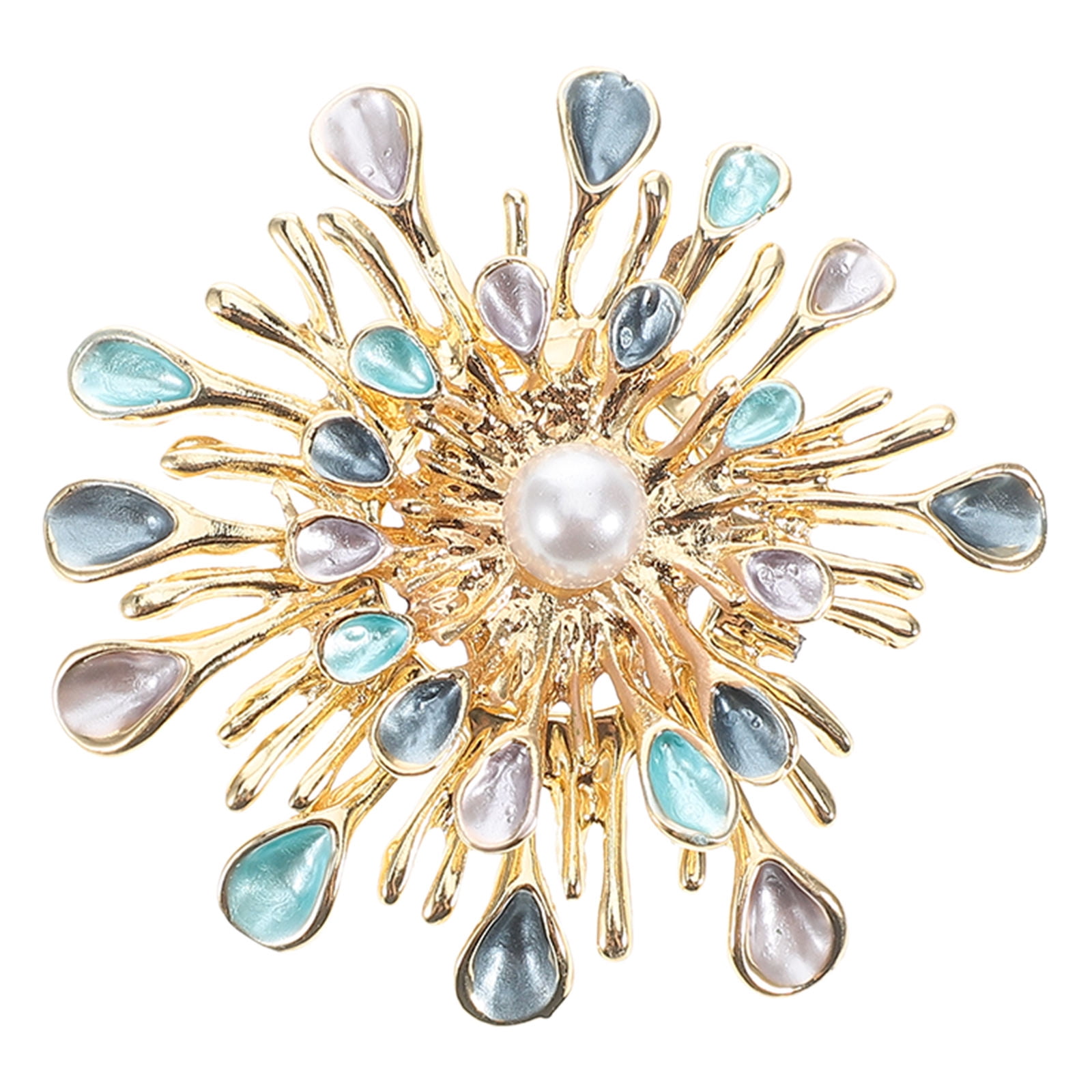 Masteelf Lapel Women Clothes Pin Sun Flower Brooch Bride Woman ...