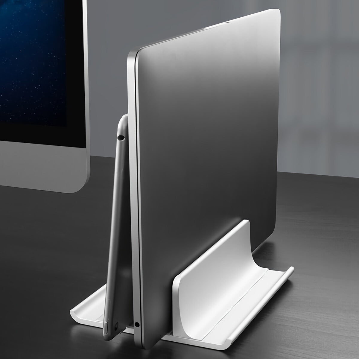 Masteelf Laptop Vertical Support Aluminum Alloy Laptop Base Stand ...