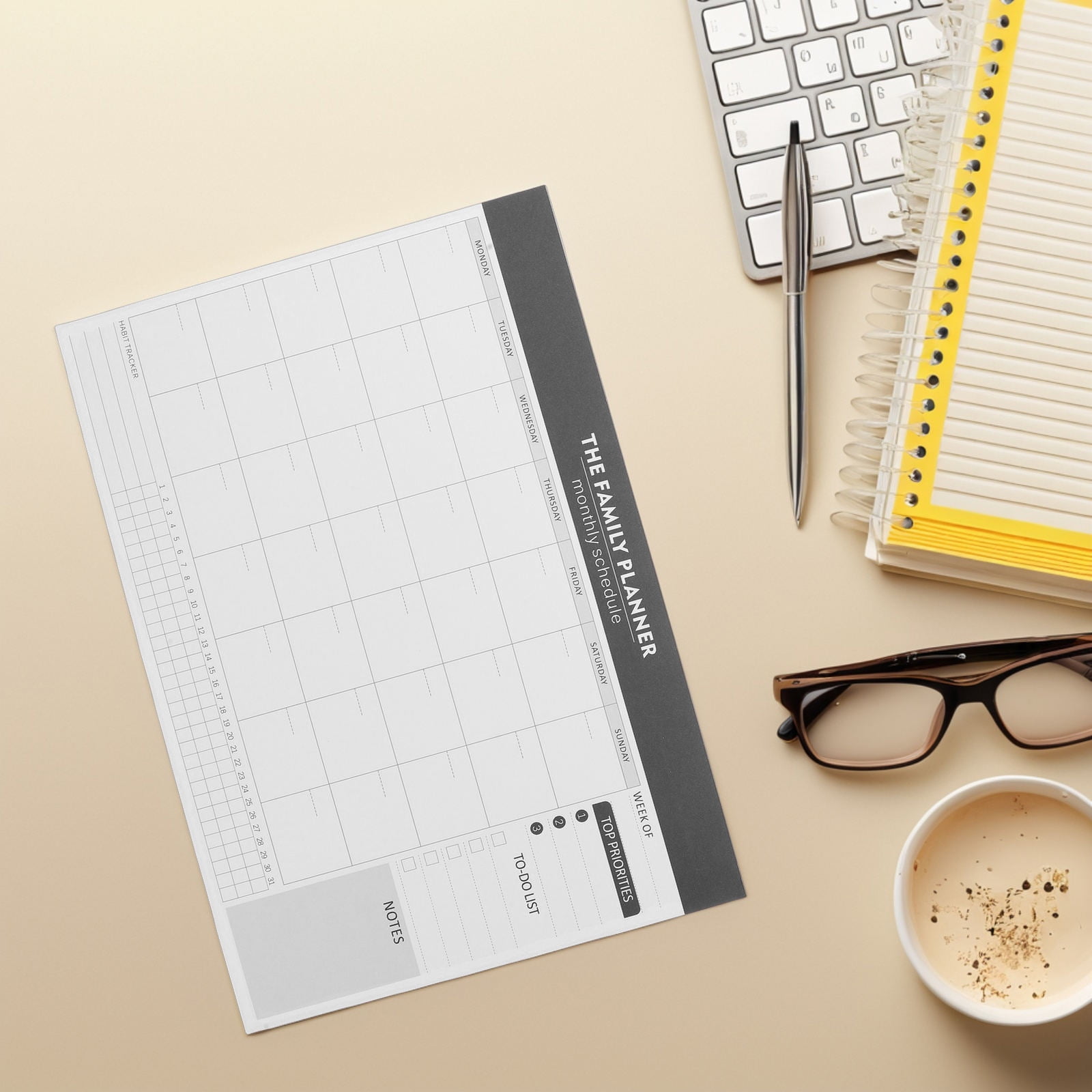 Masteelf Large Monthly Planner for Students and Teachers with Daily ...