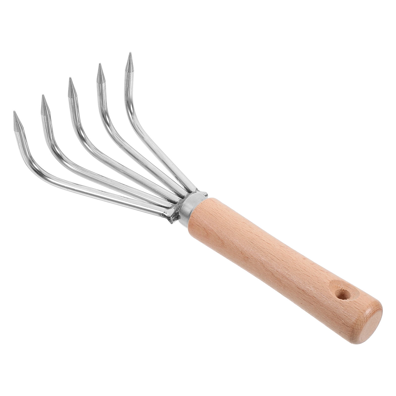 Masteelf Lawn Leveler Rake Stainless Steel Hand Rake Small Weeding Rake ...