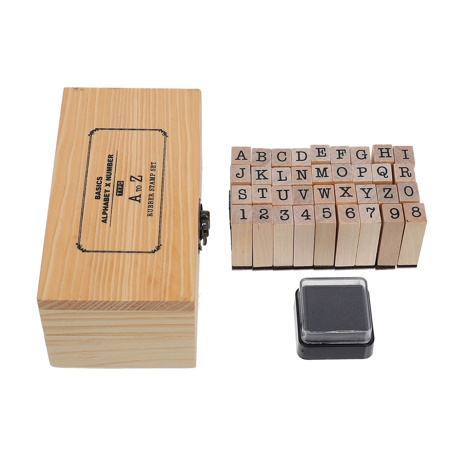 Masteelf Letters Number Alphanumeric Stamp Office Stamps 3.3X1.1cm ...