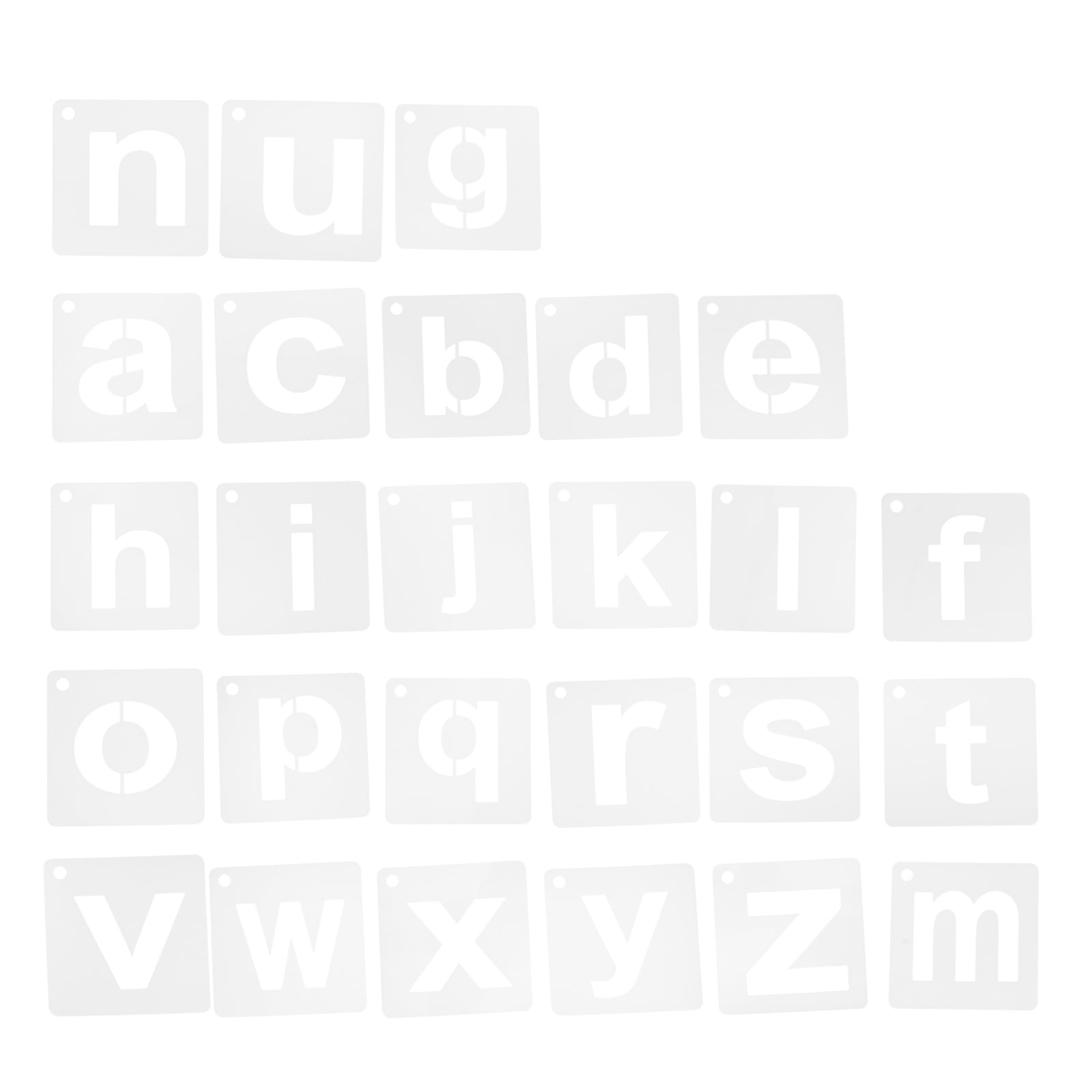 DRAFIDEEP White Plastic Letter Stencils for Painting Creative Templates ...