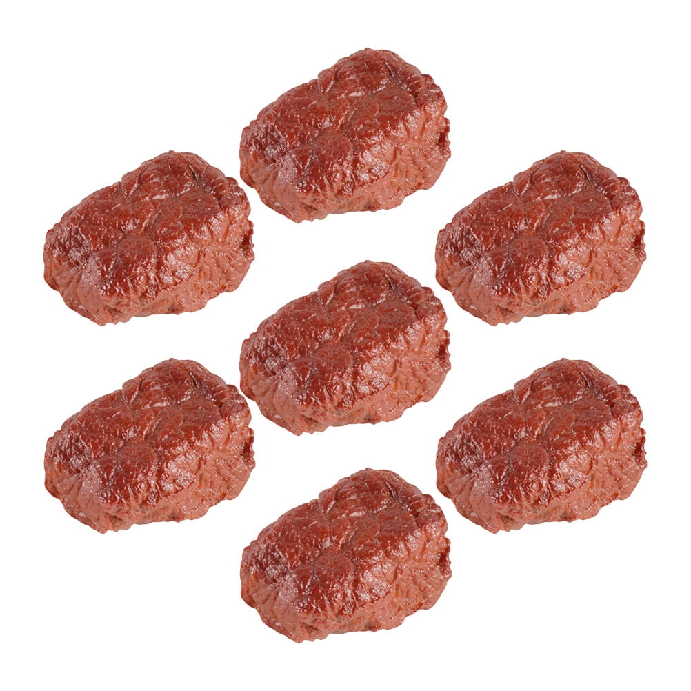 Masteelf Lifelike Simulation Beef Block Model for Decor Use Brown PVC ...