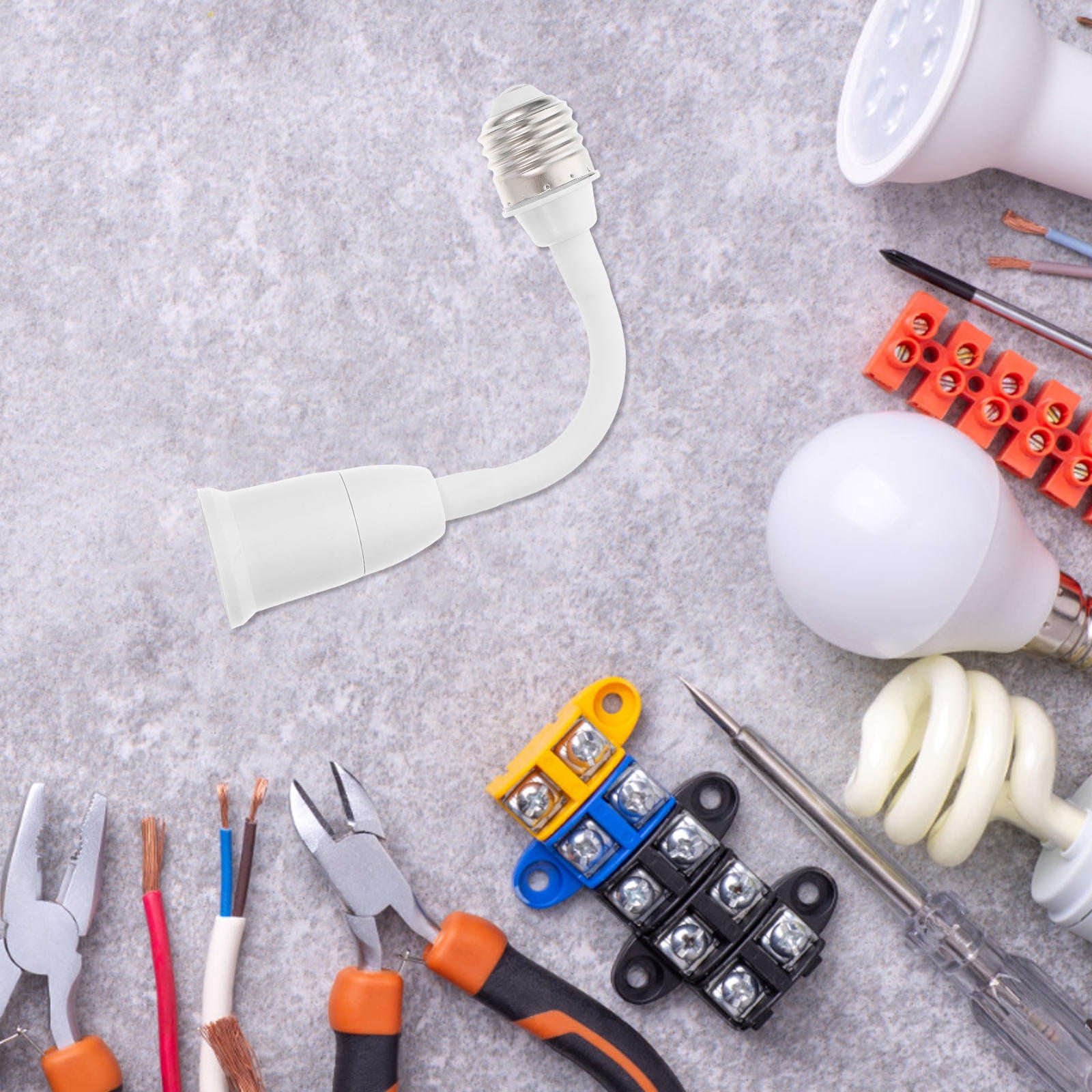 Masteelf Light Socket Extender E27 Light Bulb Socket Adapter Flexible ...