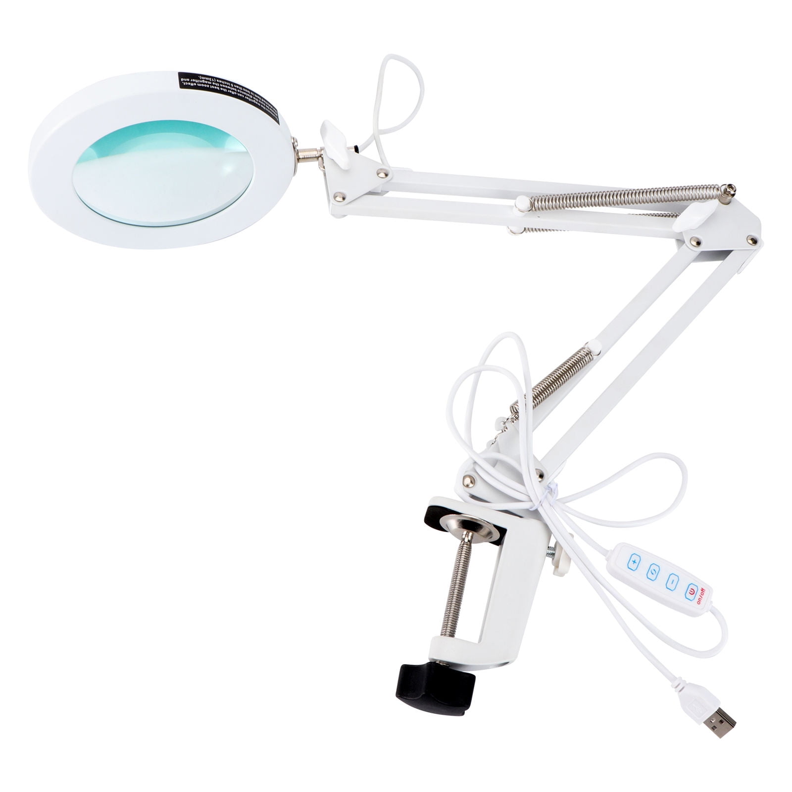 Masteelf LED Magnifier Lamp with Adjustable Brightness and Color ...
