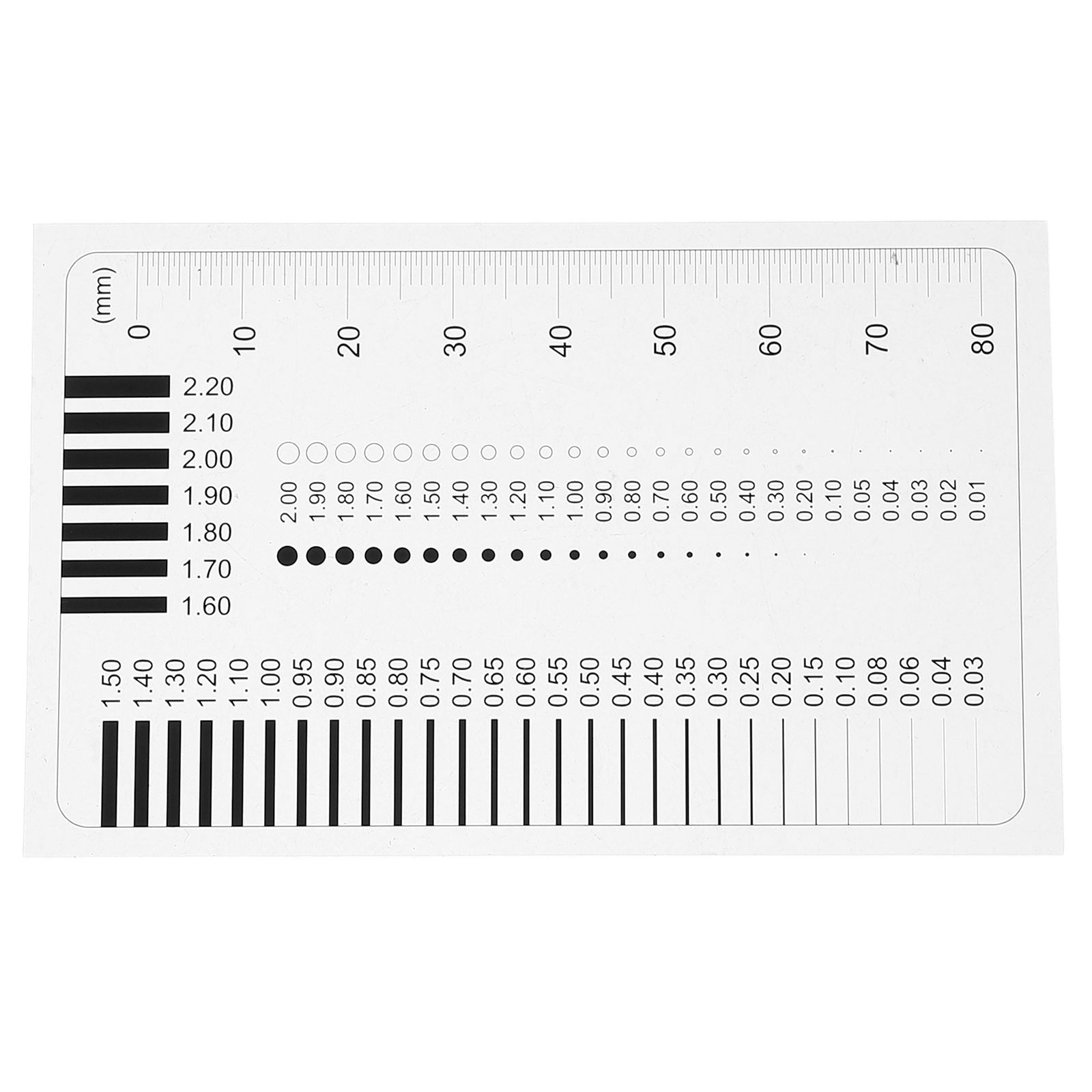 Masteelf Line Measuring Instrument Badge Gauge Transparent Ruler ...