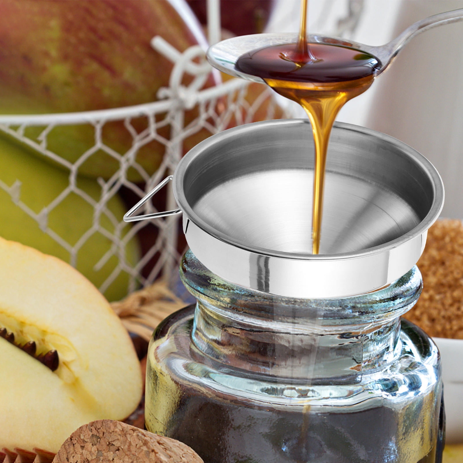 Masteelf Liquid Large Diameter Funnel Spice Funnel 12X10X10CM - Walmart.com