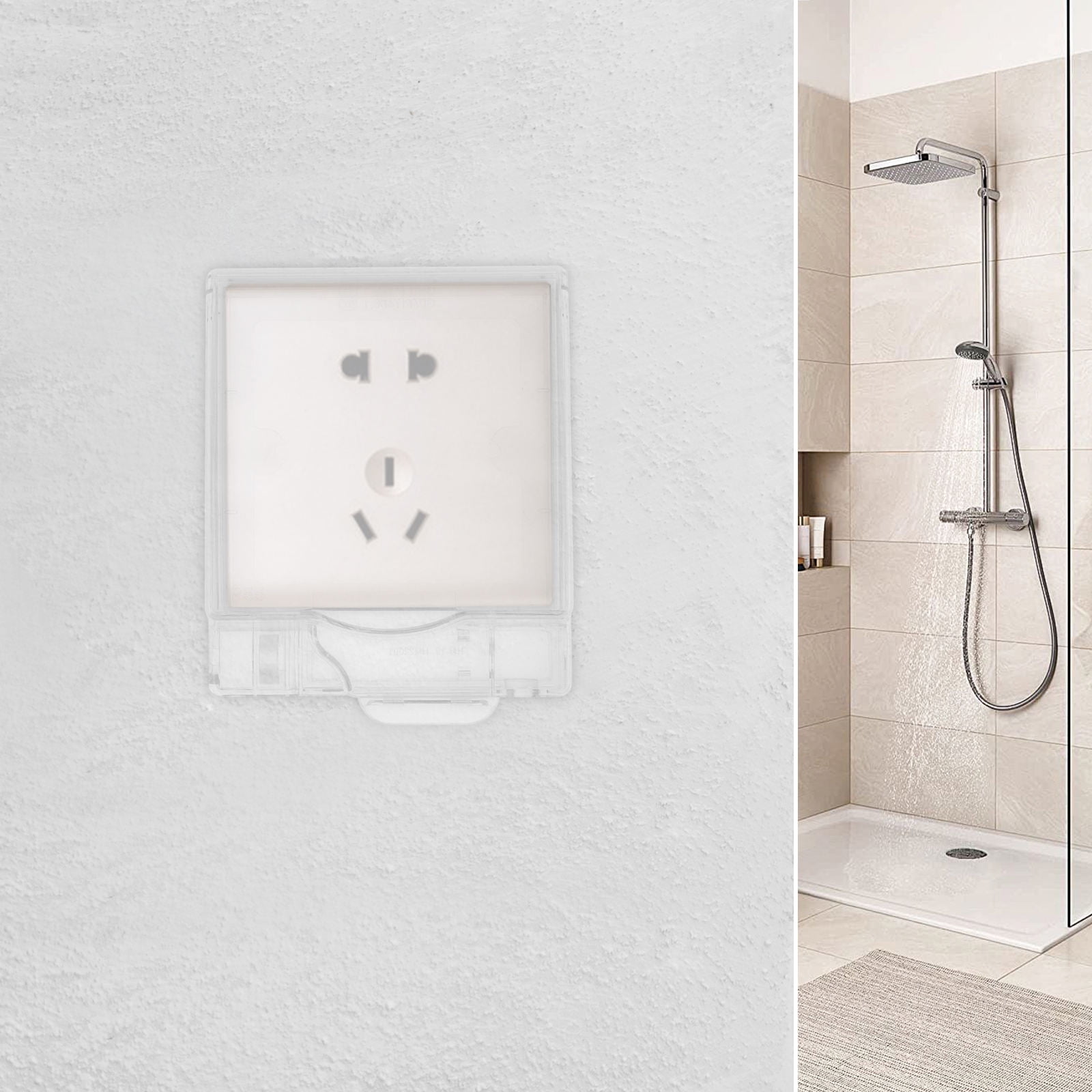 Masteelf Lockable Waterproof Outlet Box For Family Prevents Outdoor ...