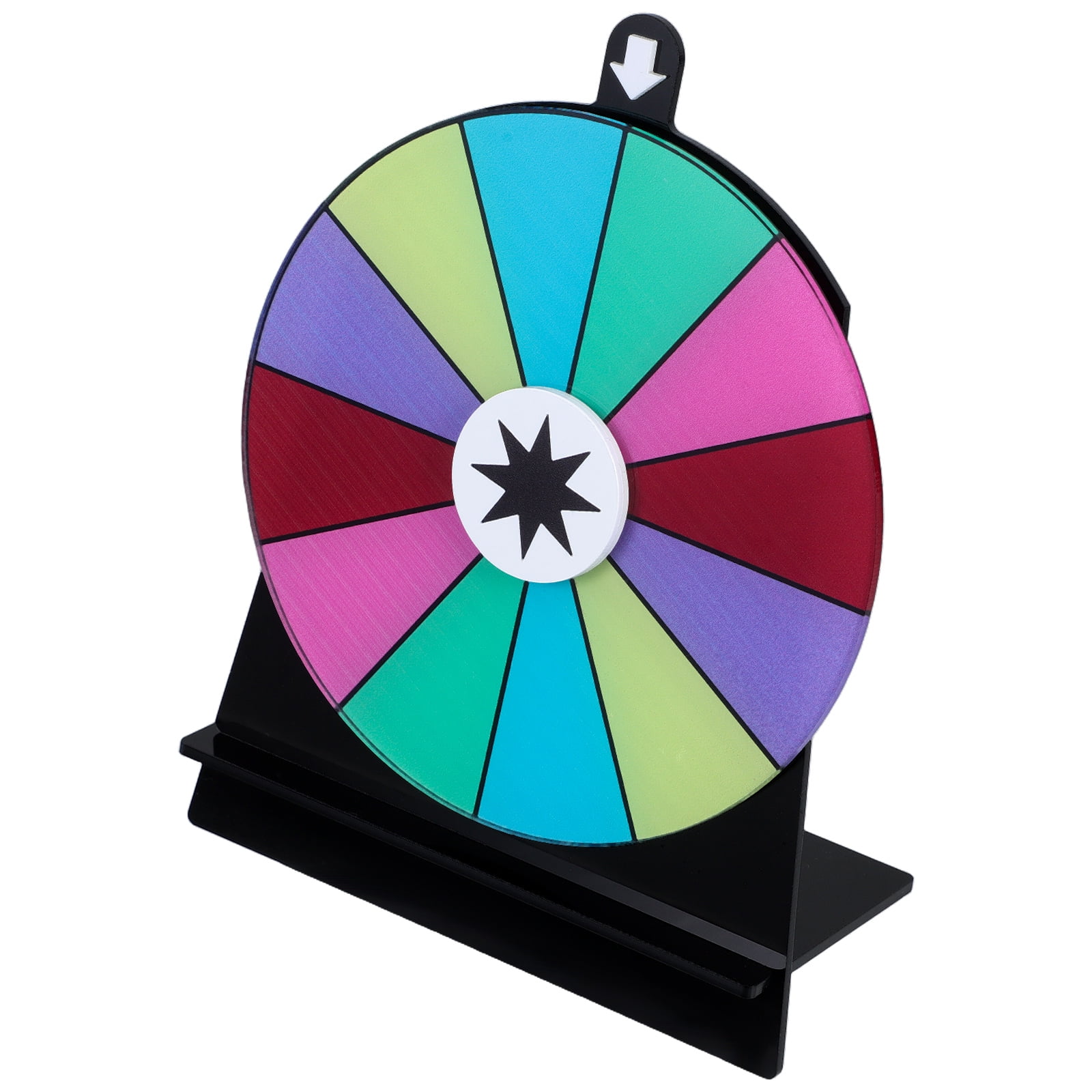 Masteelf MultiColor Acrylic Prize Wheel for Parties Erasable Game ...
