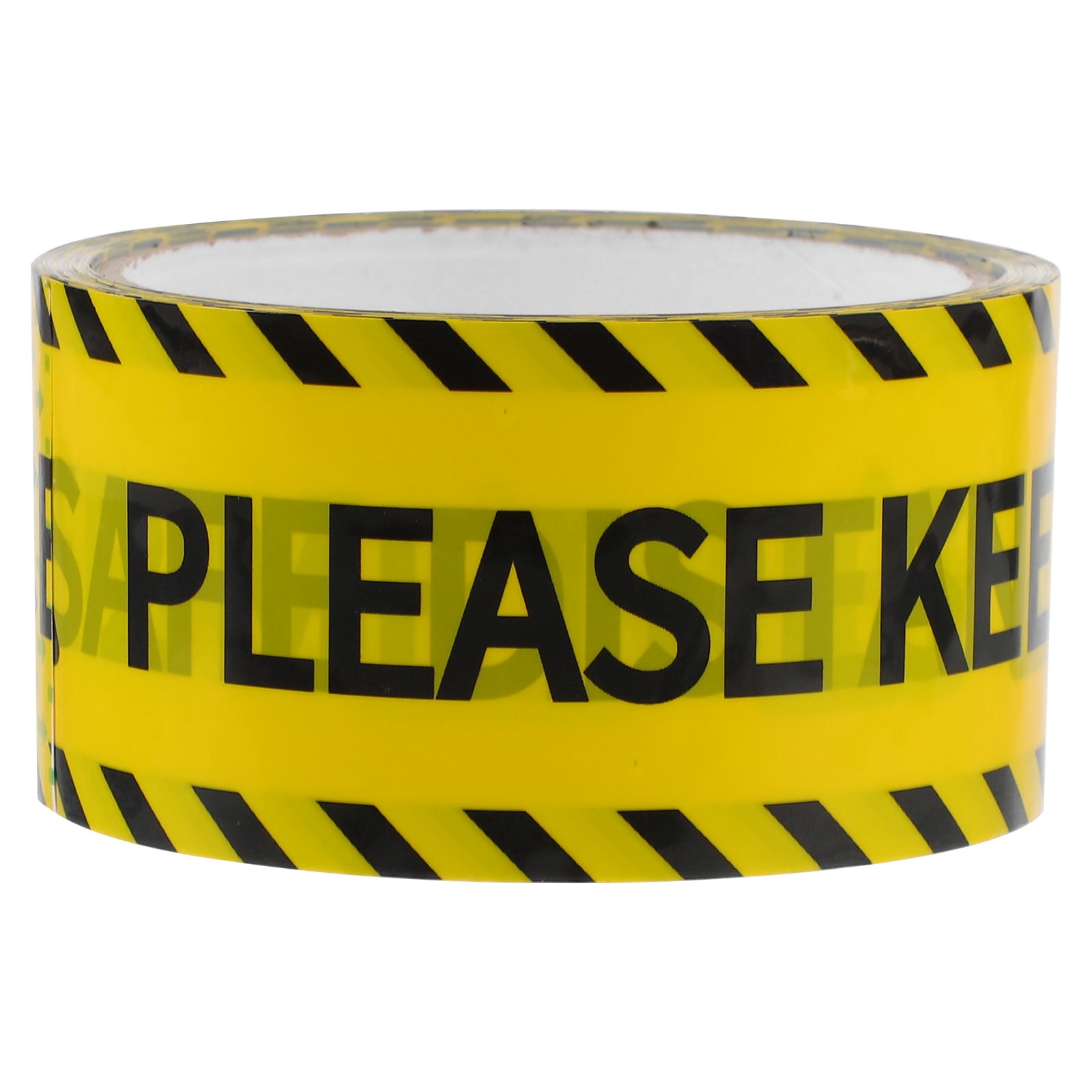 Masteelf MLINS 1 Roll Warning Sticker Sign Keep Safe Distance Tape ...