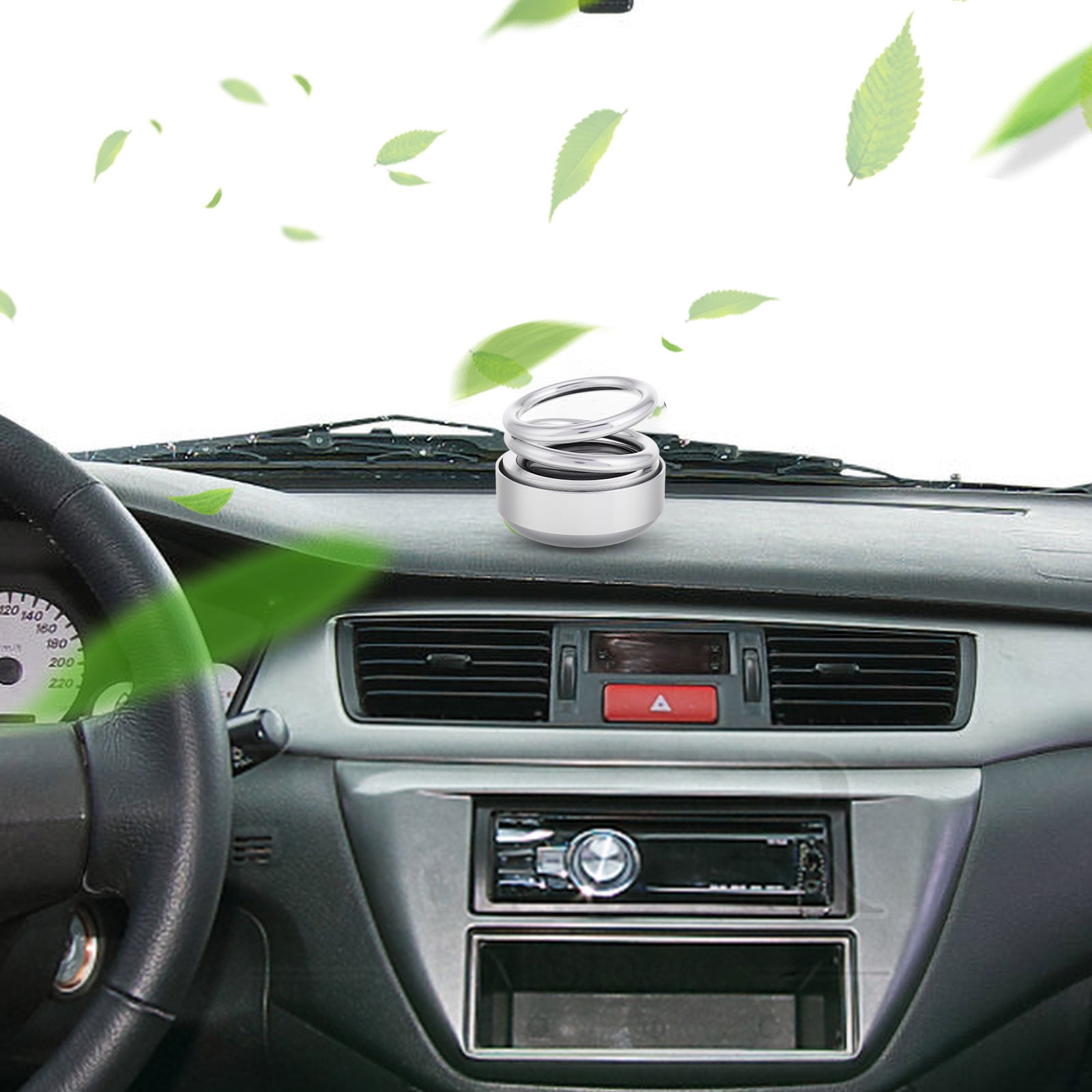 Masteelf MLINS Solar Powered Rotating Car Aromatherapy Ornament with ...