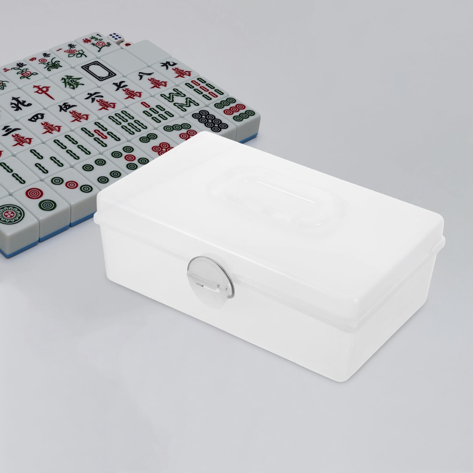 Masteelf Mahjong Holder Large Mahjong Box with Handle Portable Mahjong ...