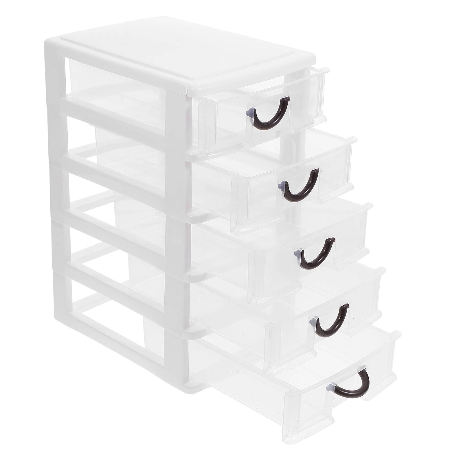 Masteelf Makeup Drawer Storage Organizer With 5 Drawers Plastic Office ...
