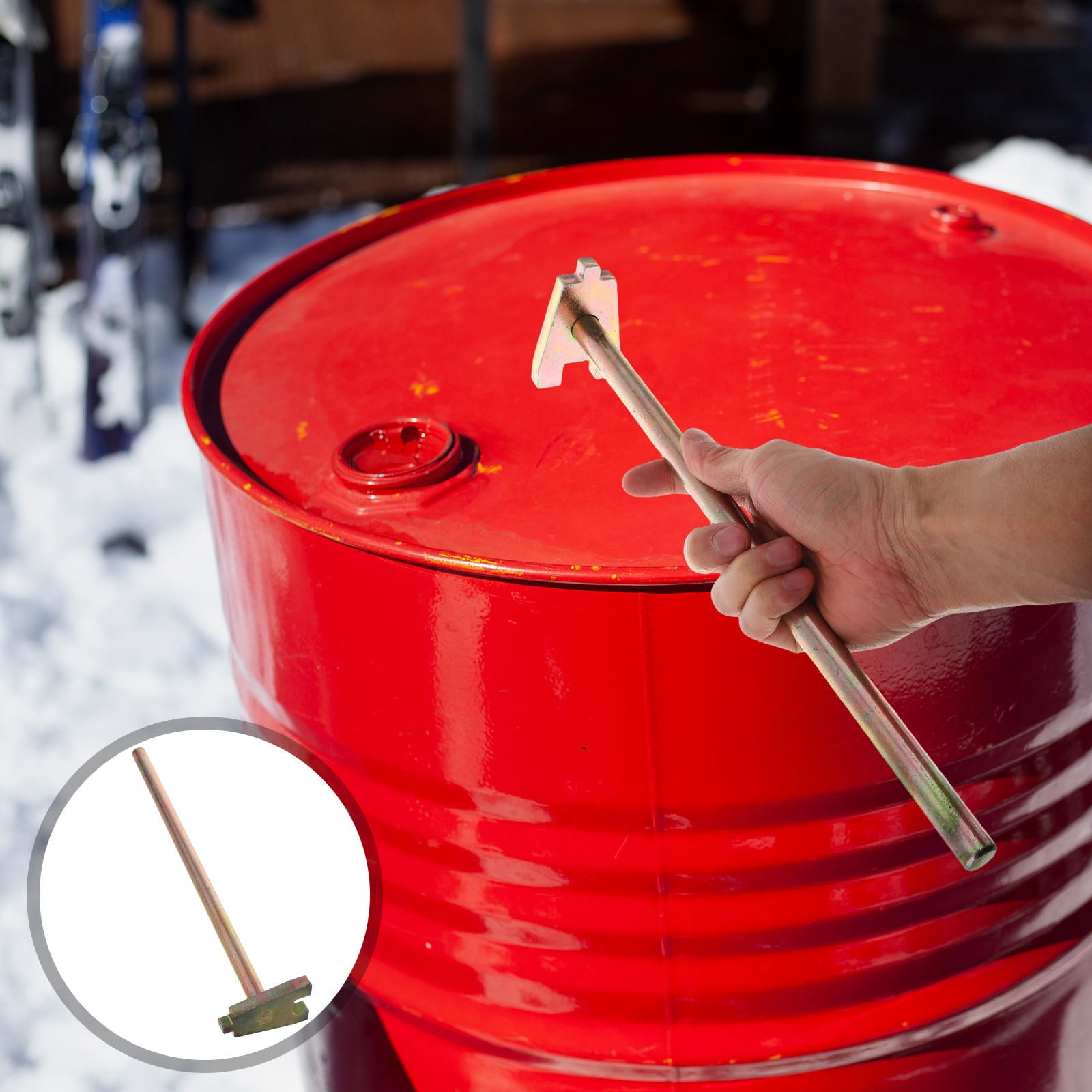 Masteelf Metal Drum Opener Tool Manual Oil Tank Lid Opener Paint Bucket ...