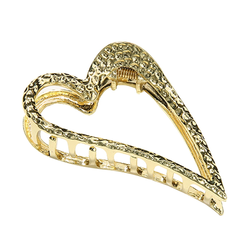Masteelf Metal Hollow Heart-Shaped Hair Claw Jaw Clips Clamps for Girl ...