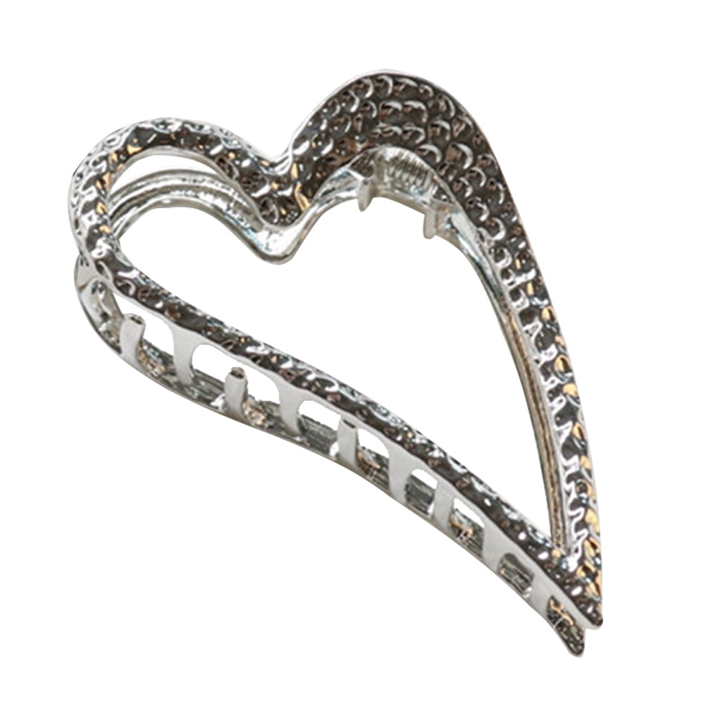 Masteelf Metal Hollow Heart-Shaped Hair Claw Jaw Clips Clamps for Girl ...