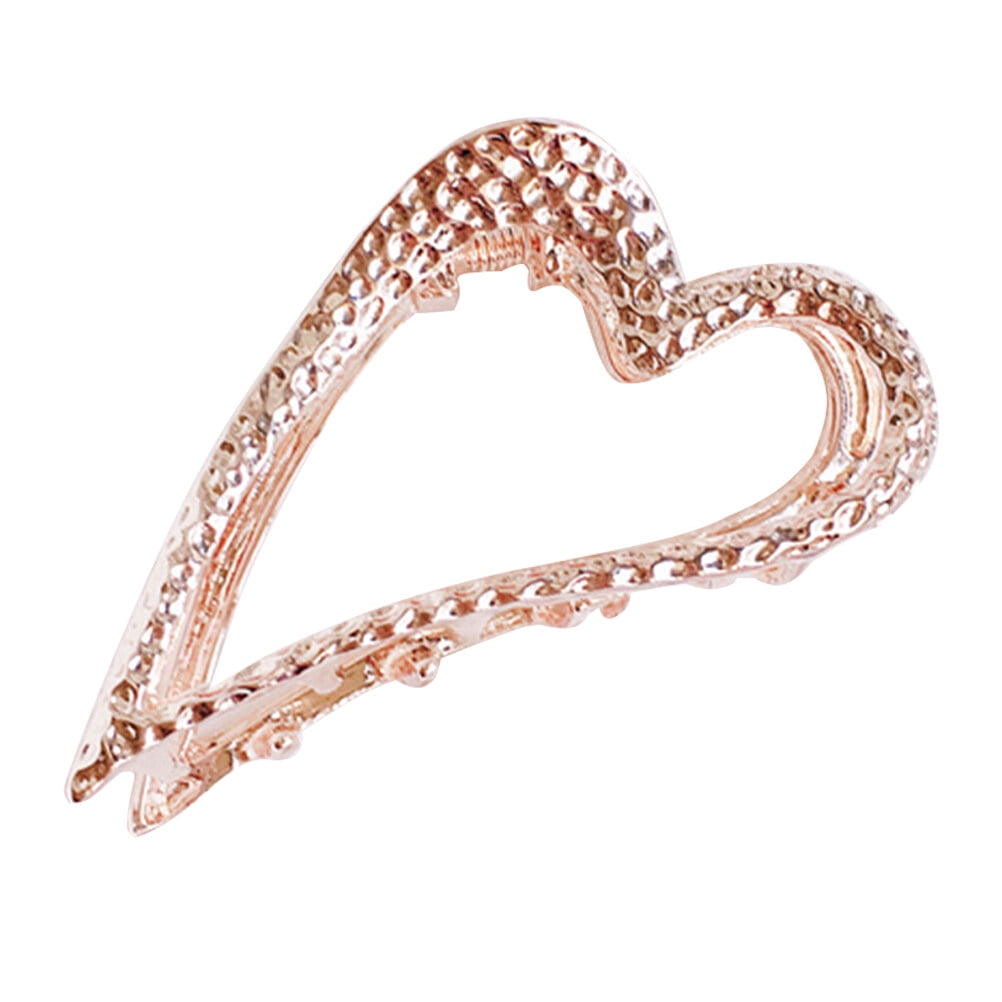 Masteelf Metal Hollow Heart-Shaped Hair Claw Jaw Clips Clamps for Girl ...