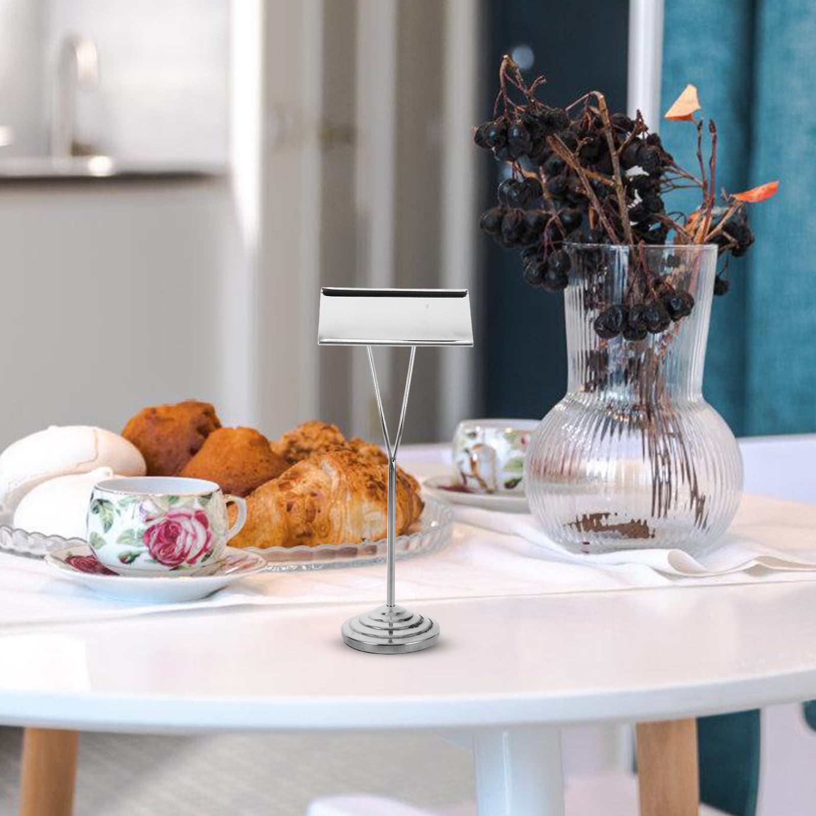 Masteelf Metal Table Number Holder Stand Versatile Stainless Steel ...