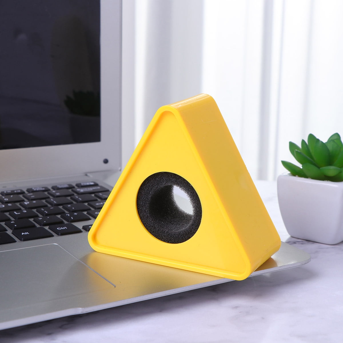 Masteelf Mic Logo Station Triangular Microphone Stand for Reporters and ...