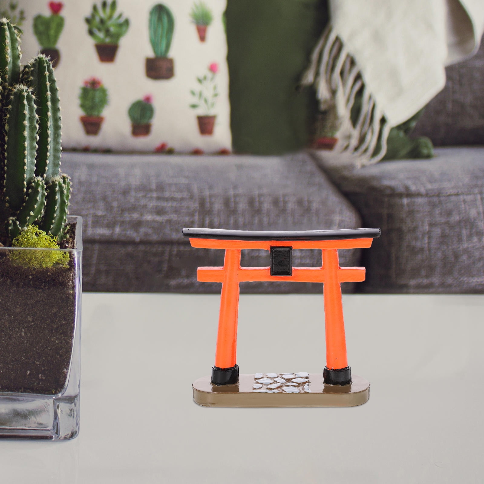 Masteelf Micro Torii Model Miniature Statue Japanese Torii Statue Decoration Micro Landscape ...