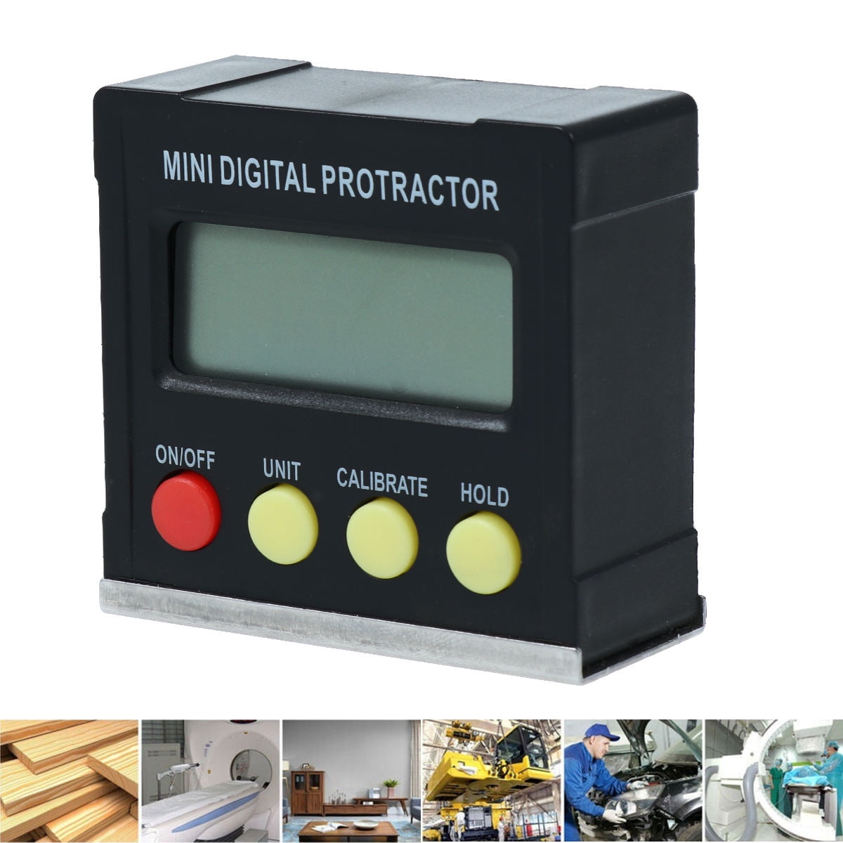 Masteelf Mini Digital Display Inclinometer Inclination Box Goniometer ...