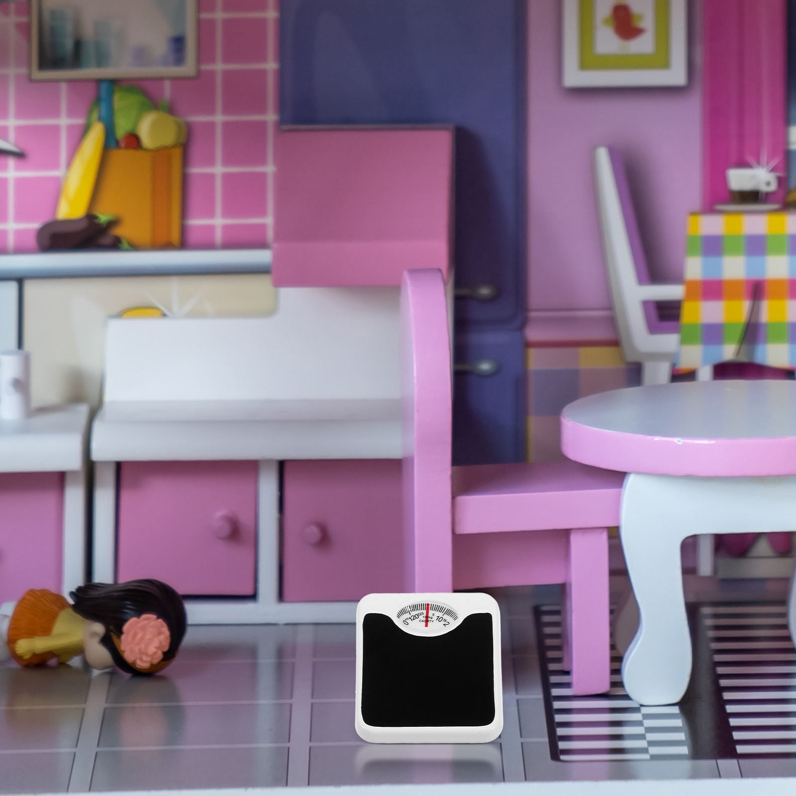 Masteelf Mini Digital Scale 1:12 Scale Dollhouse Miniature Bathroom ...