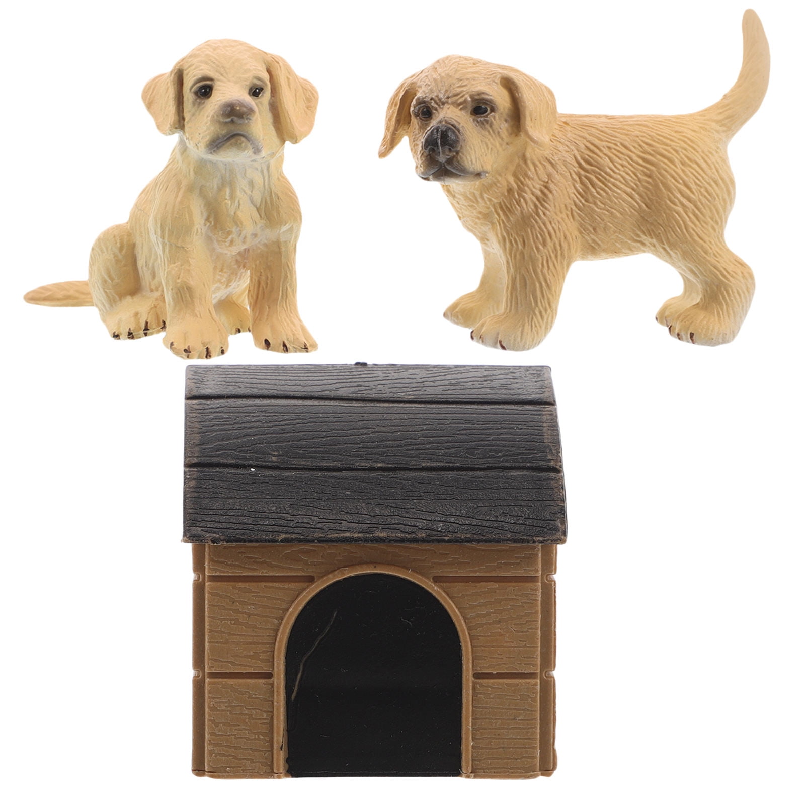 Masteelf Mini Dog Figurines Playset Realistic Detailed Plastic Puppy ...