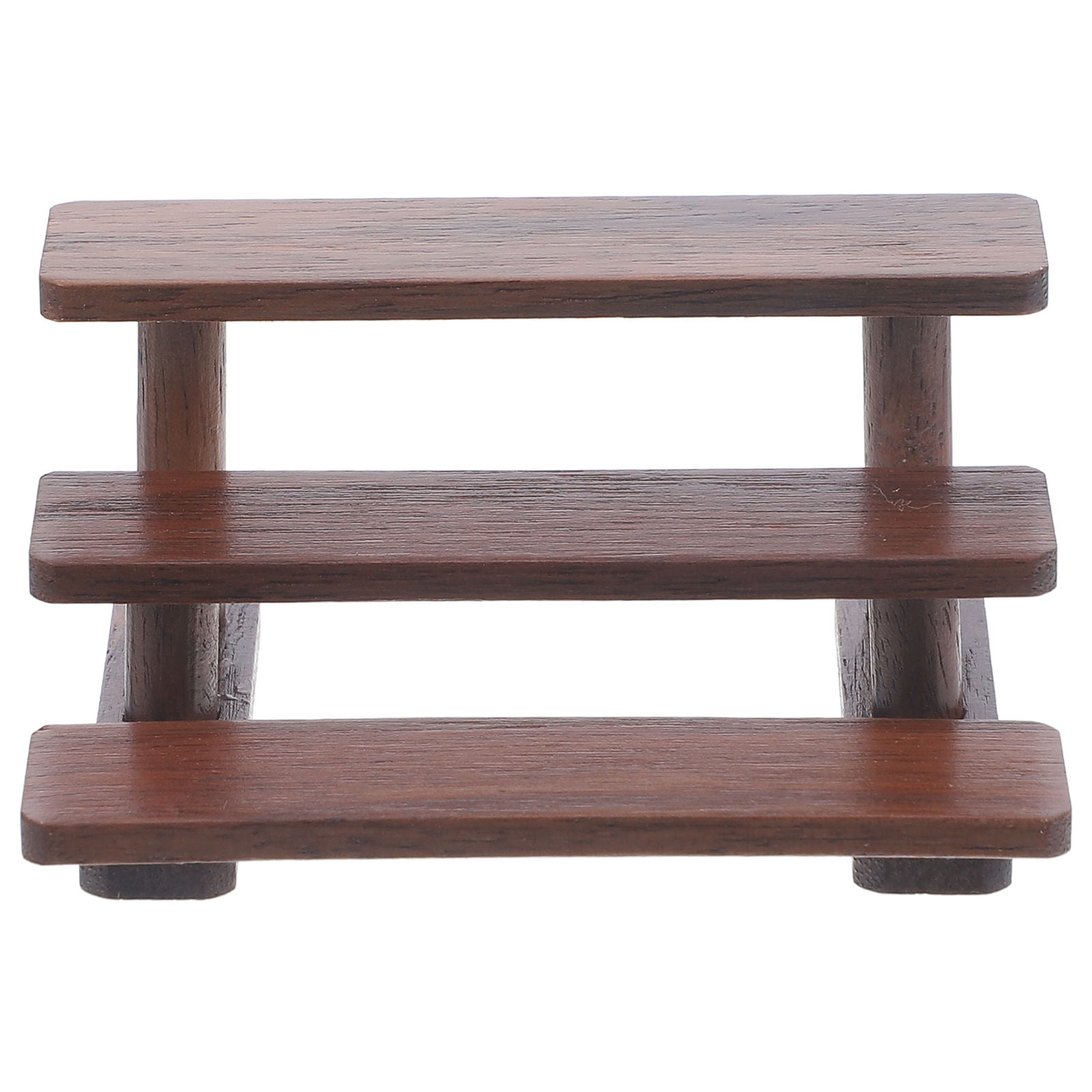 Masteelf Mini Furniture Wood Display Rack Simulation 3-tier Display ...