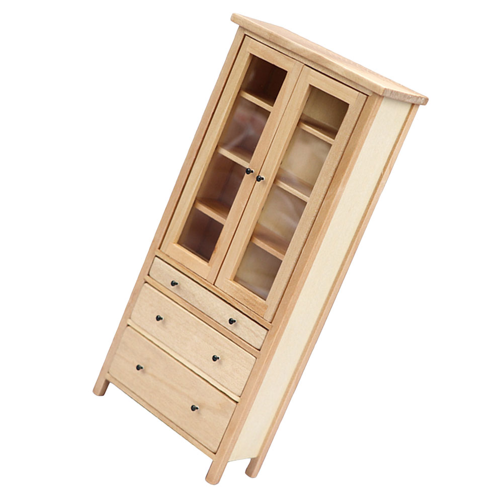 HEATSHAKING Mini Storage Cabinet Light Yellow Wood Storage 1Pcs ...