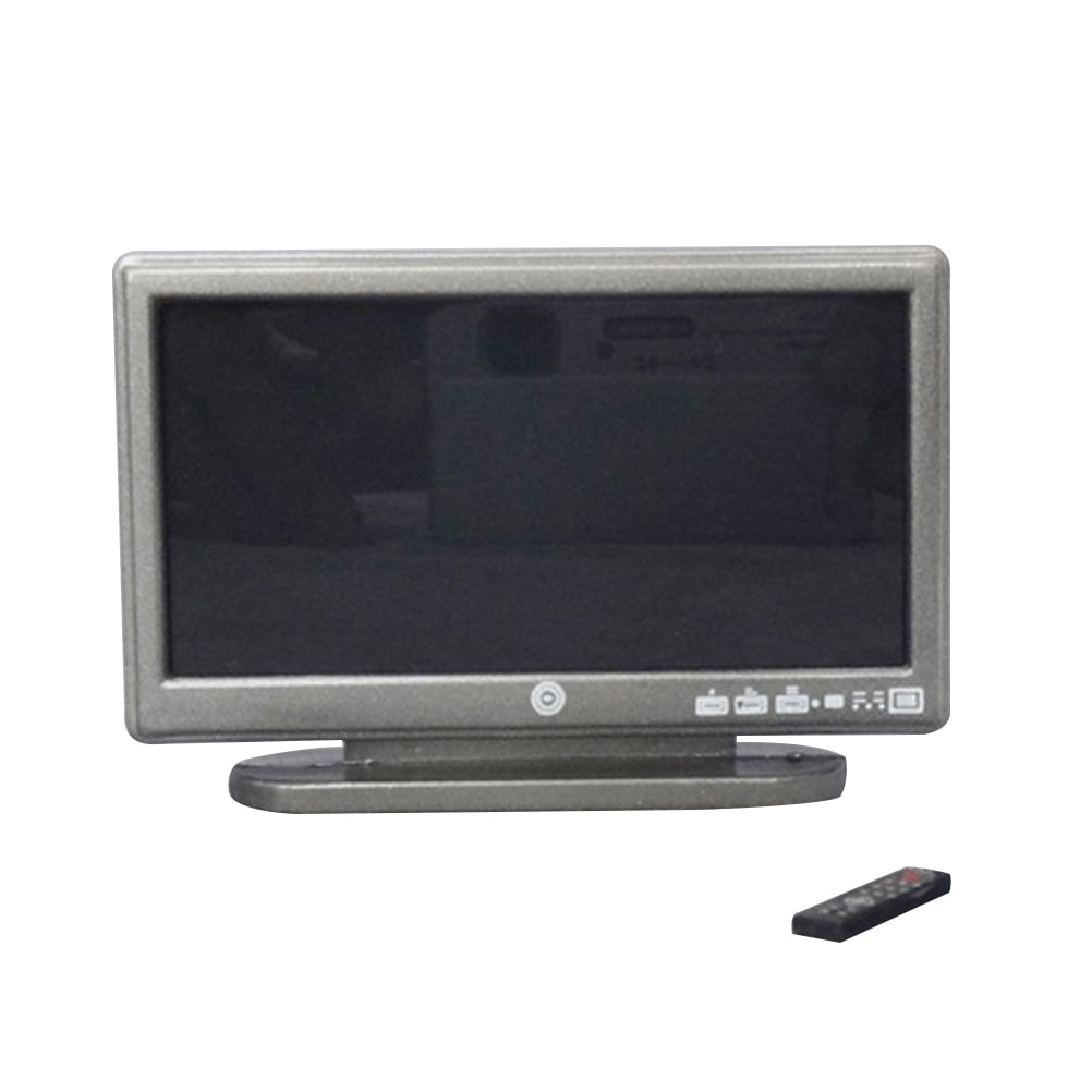Masteelf Mini House Scene Props Miniature Wide Screen Television ...