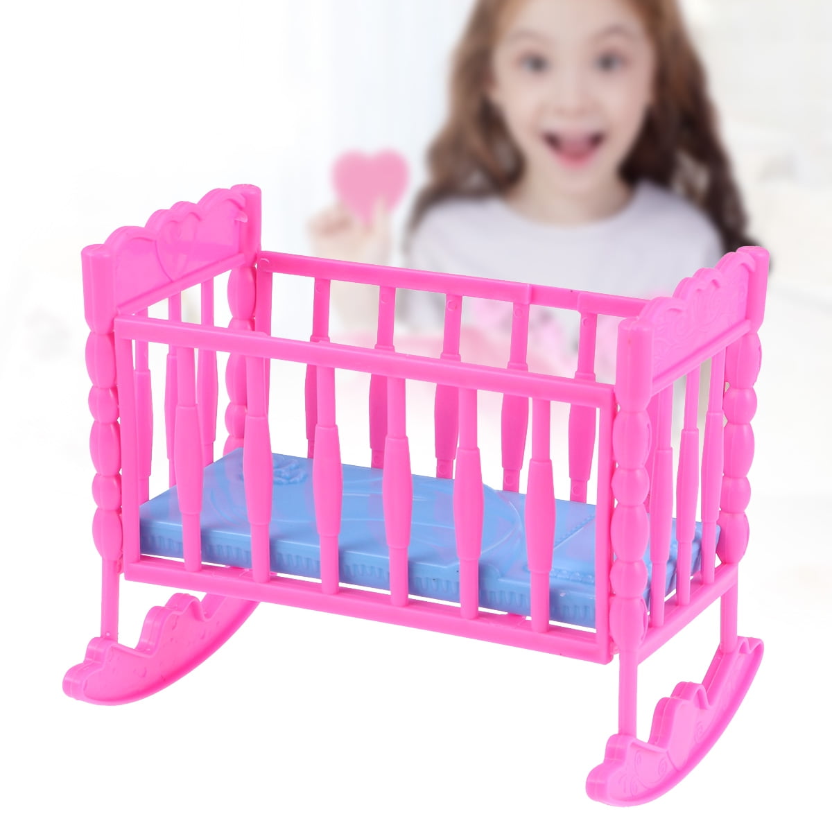 Masteelf Mini Sleeping Swinging Bed Children Simulation Home Pretend ...