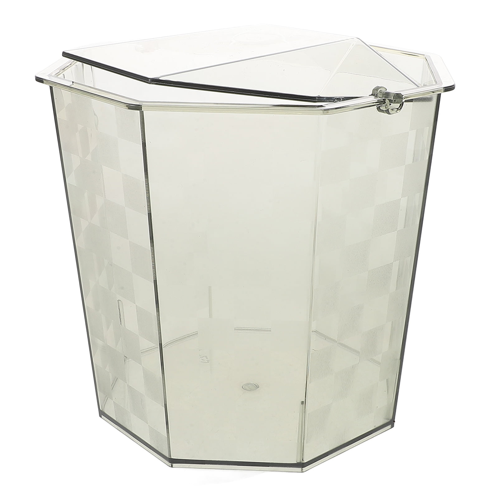 Masteelf Mini Swing Lid Desktop Trash Can Desktop Waste Bucket Office ...